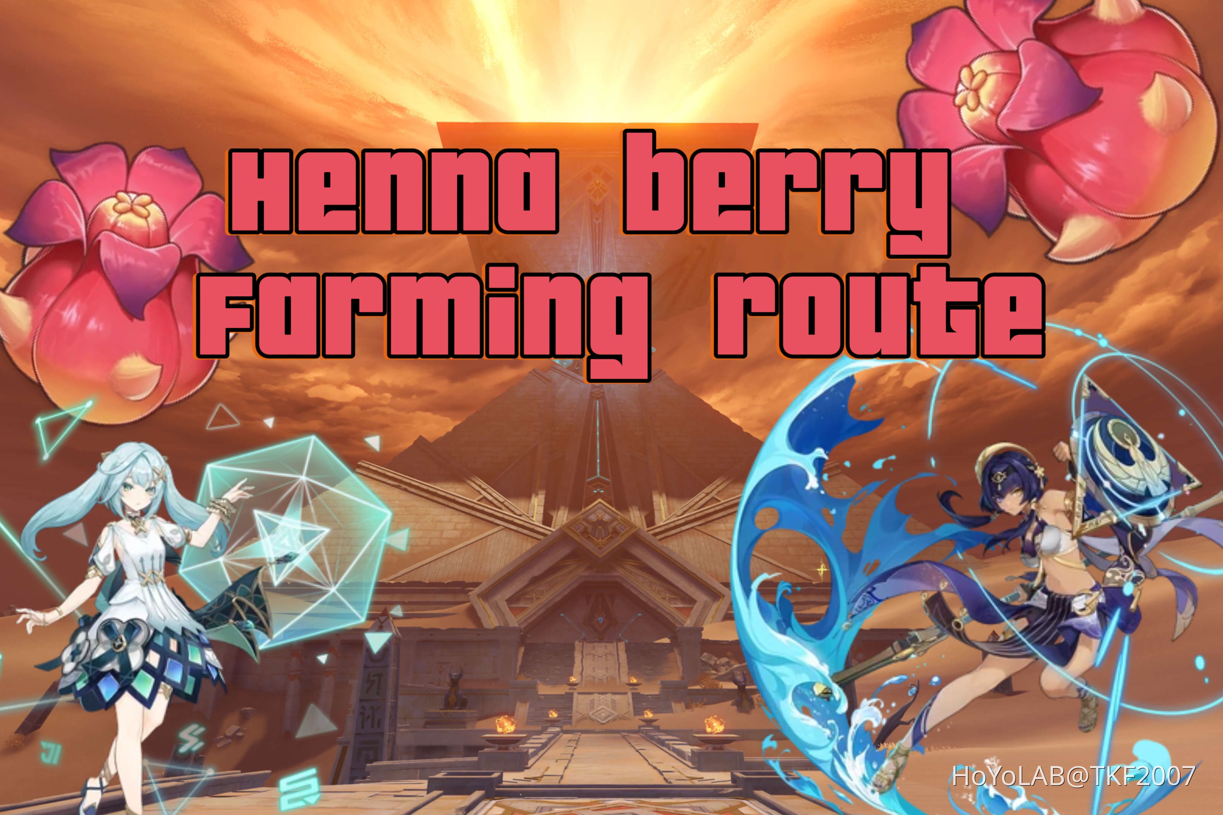 Henna berries - farming route Genshin Impact | HoYoLAB