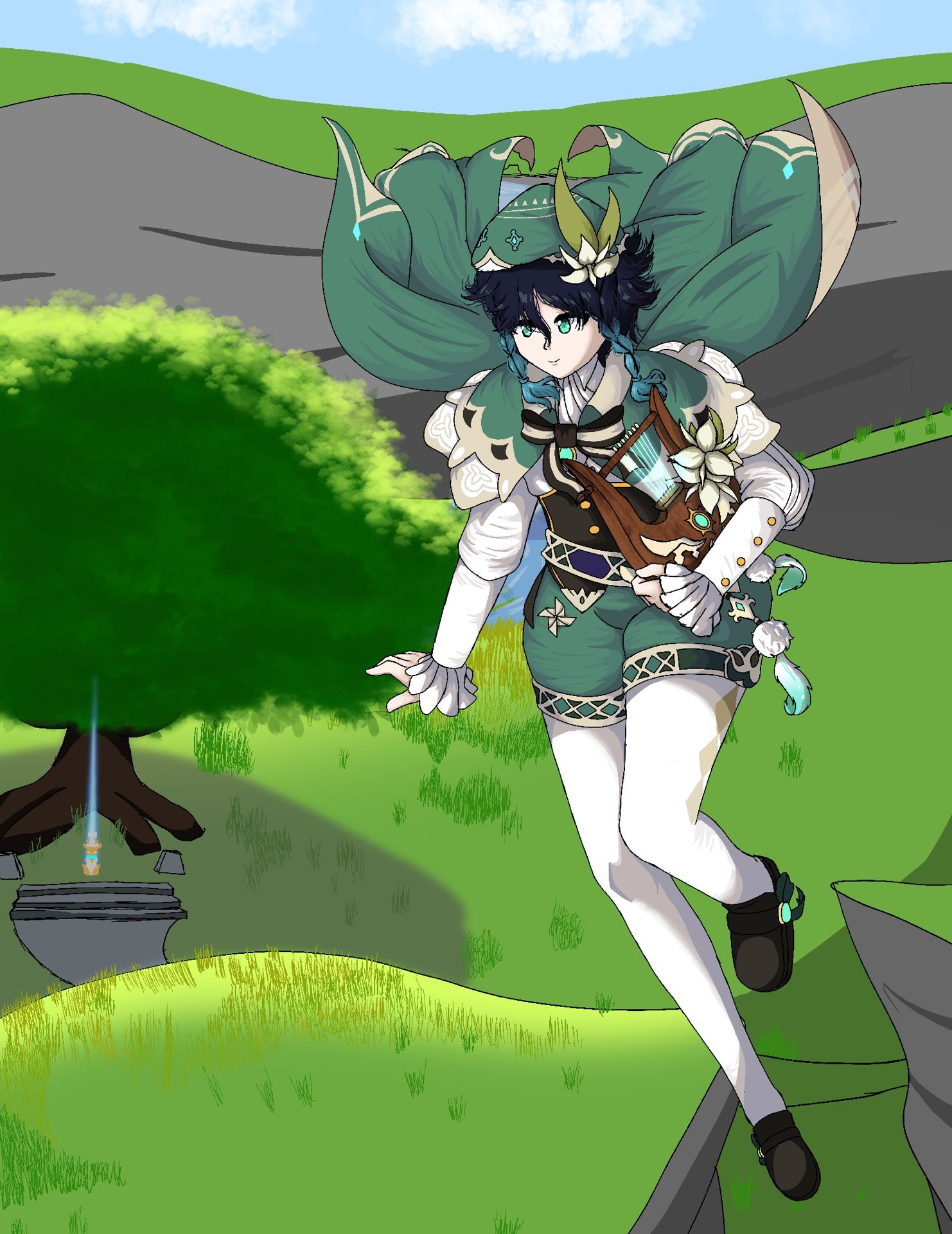 Drawing Venti Genshin Impact | HoYoLAB