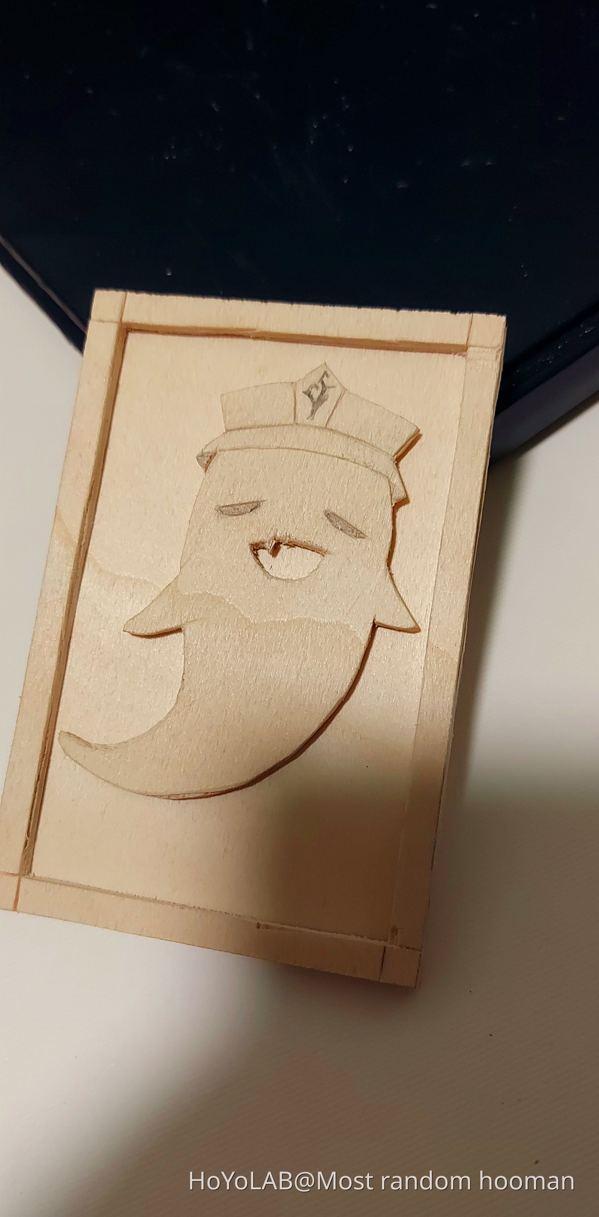 I made Hu Tao's ghost (wood art?) Genshin Impact | HoYoLAB