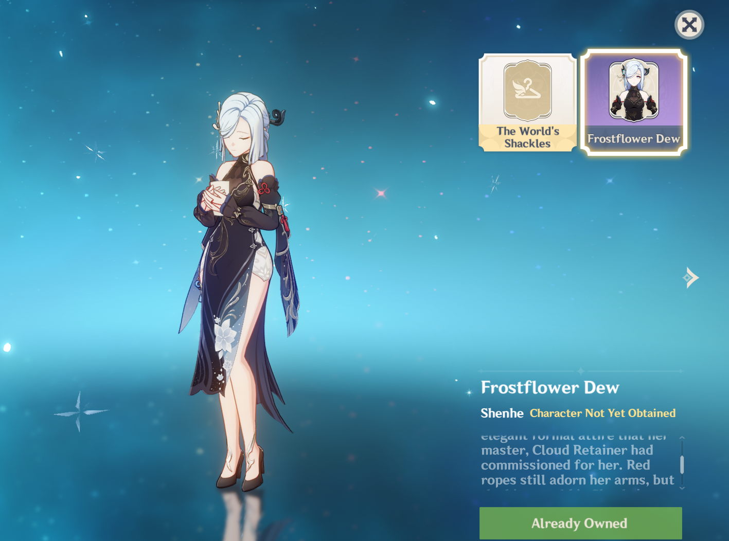 I got shenhe's skin before her Genshin Impact | HoYoLAB