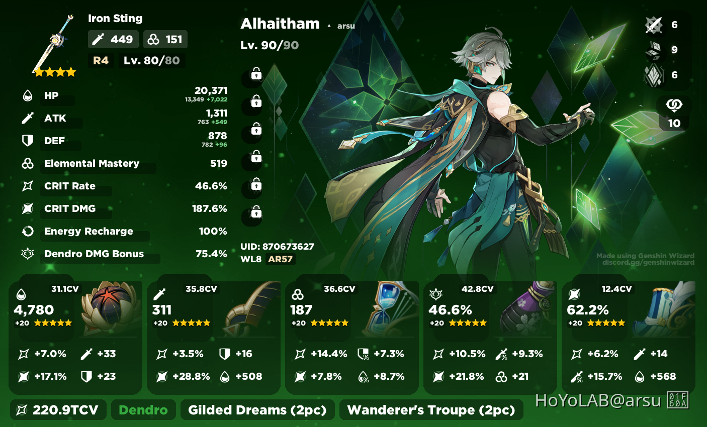 MY UPDATED ALHAITHAN BUILD Genshin Impact | HoYoLAB