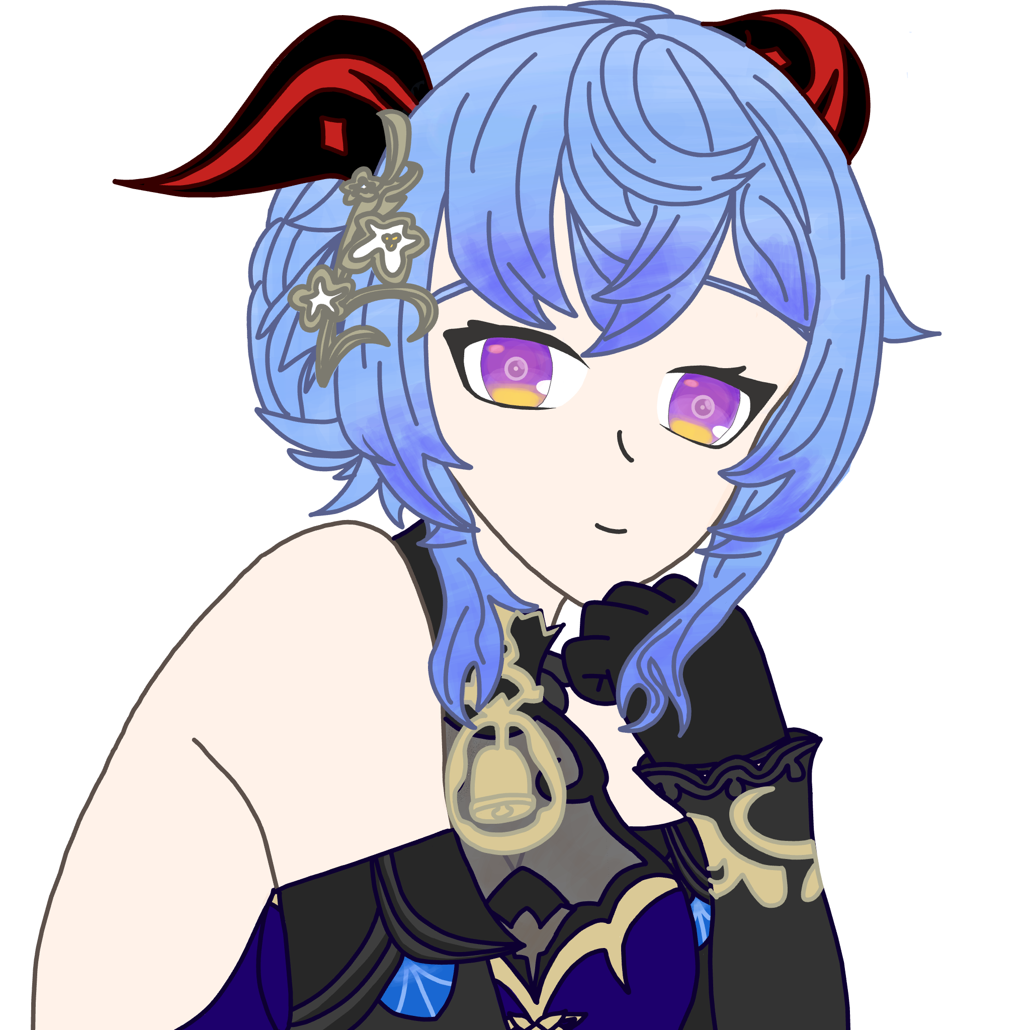 Ganyu fanart for the "Vibrant Harriers Aloft in Spring Breeze" Fan Art ...