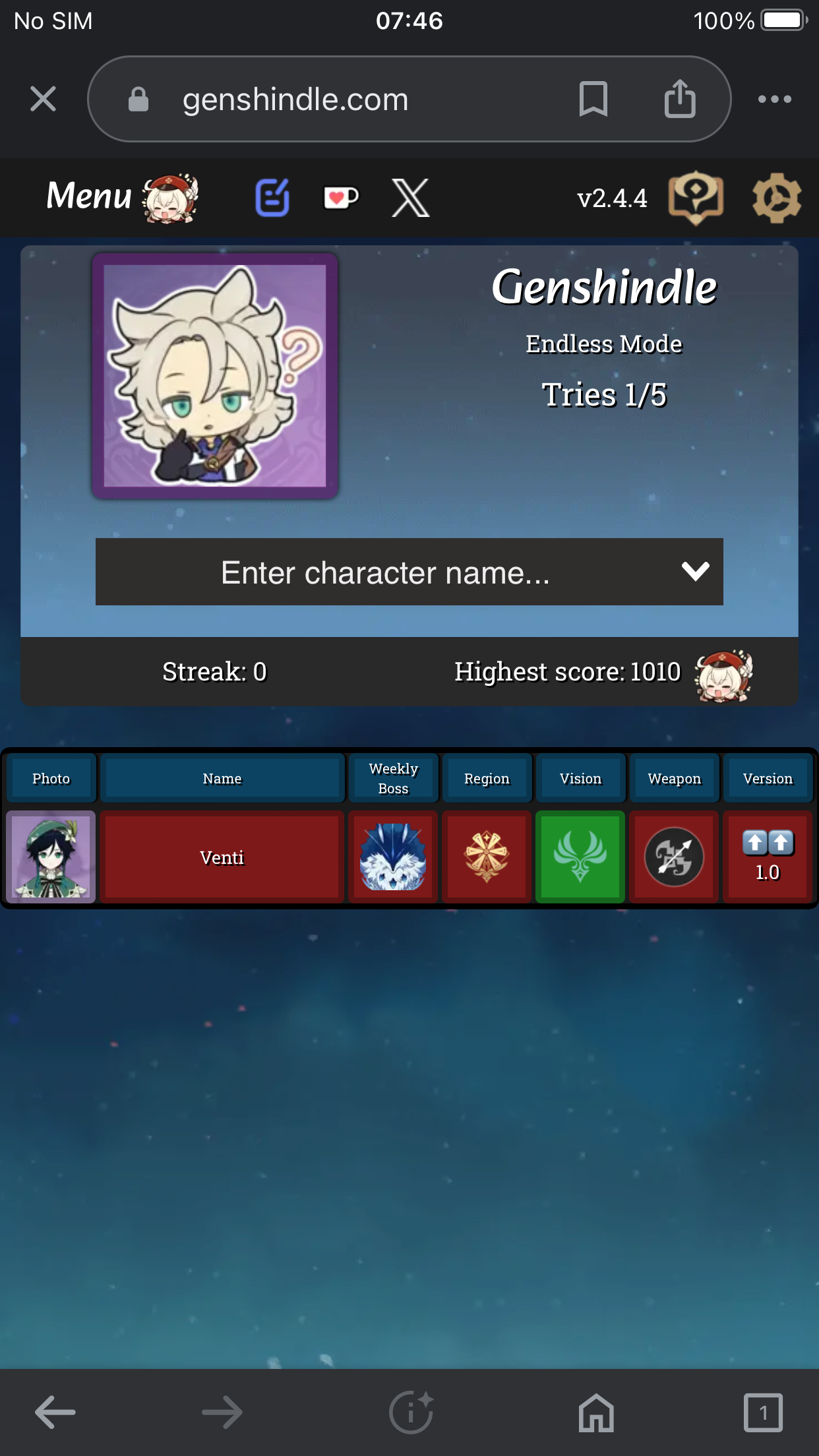 What are y’all’s highest score on genshindle endless mode? Genshin ...