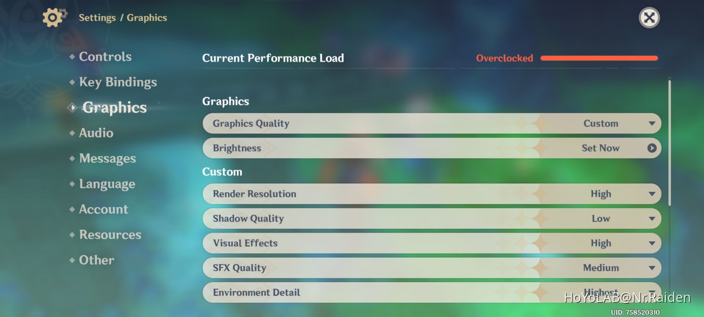 Graphics settings Genshin Impact | HoYoLAB