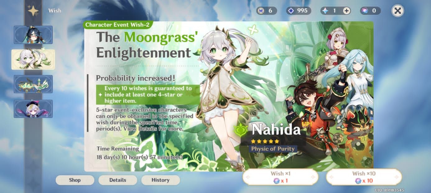 Nahida Pull Genshin Impact | HoYoLAB