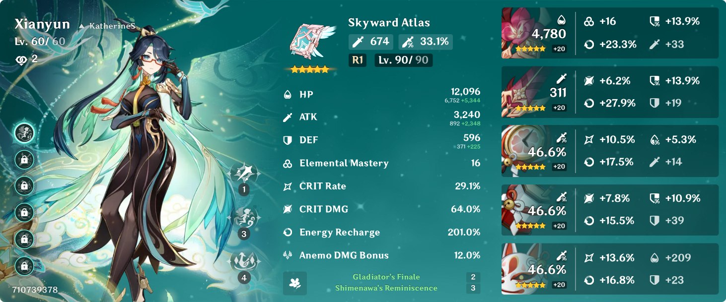 Xianyun support build Genshin Impact | HoYoLAB