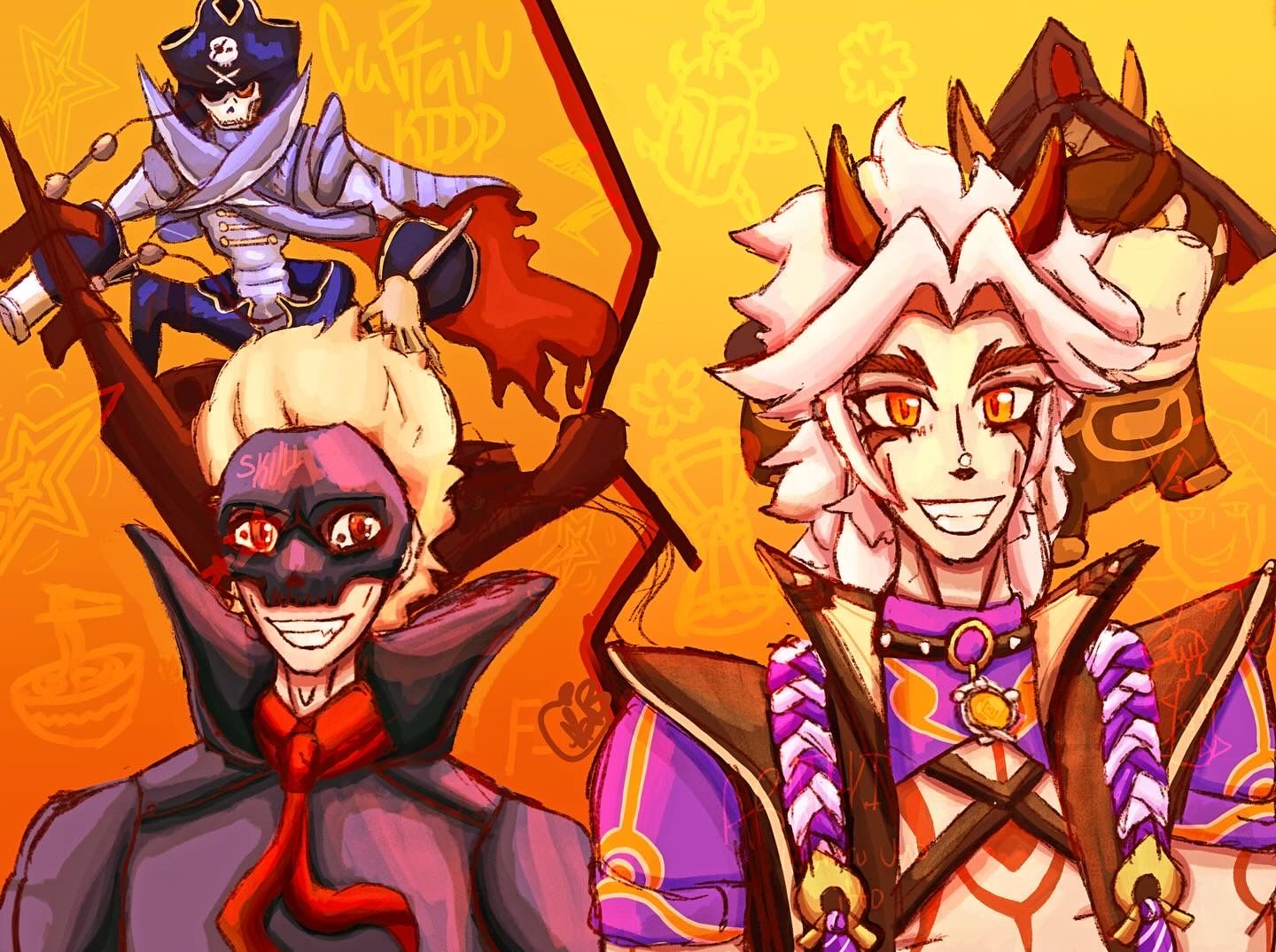 Ryuji(persona 5) and itto fanart Genshin Impact | HoYoLAB