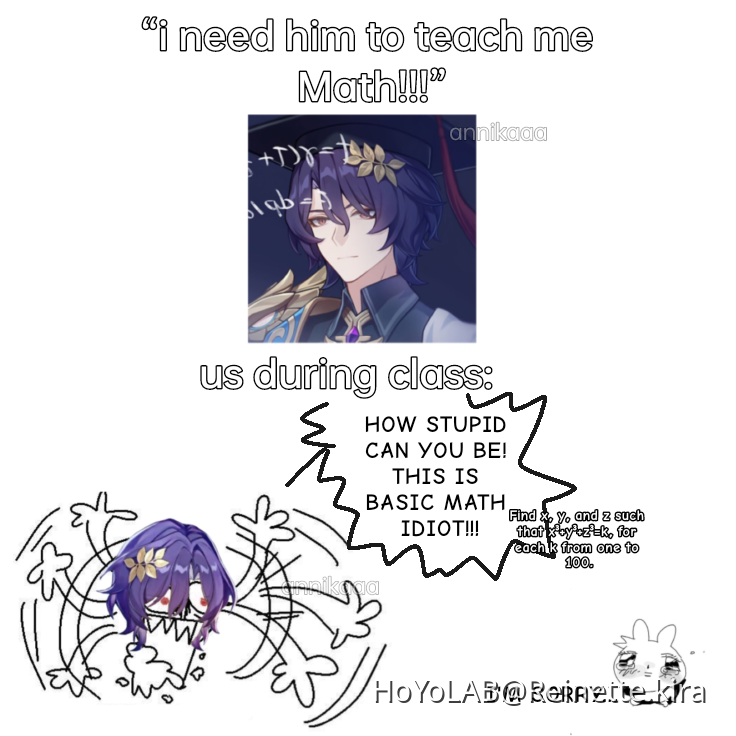 ratio during math class 😭 Honkai: Star Rail | HoYoLAB