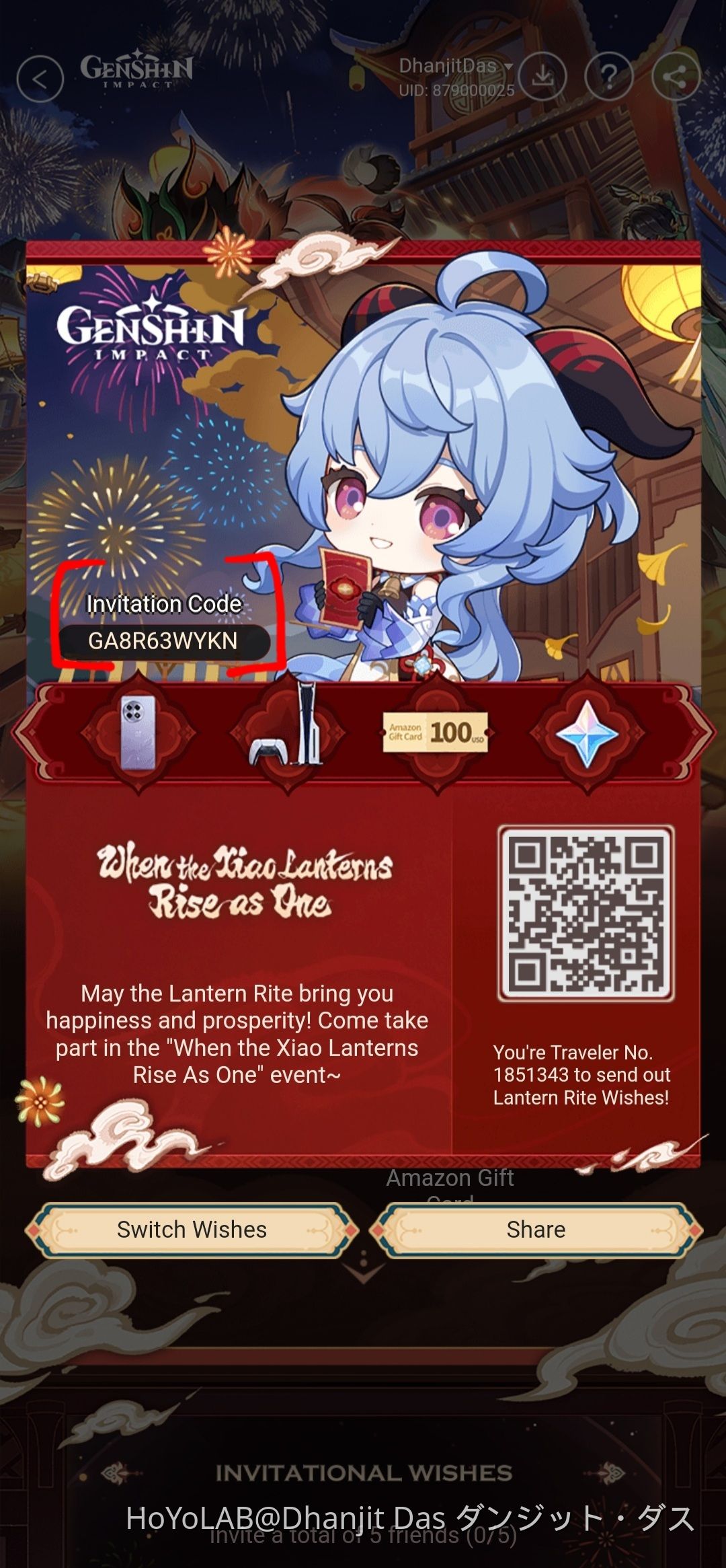 Use My Invitation Code and Get 120 Plus Primogems + Oneplus 12R ...