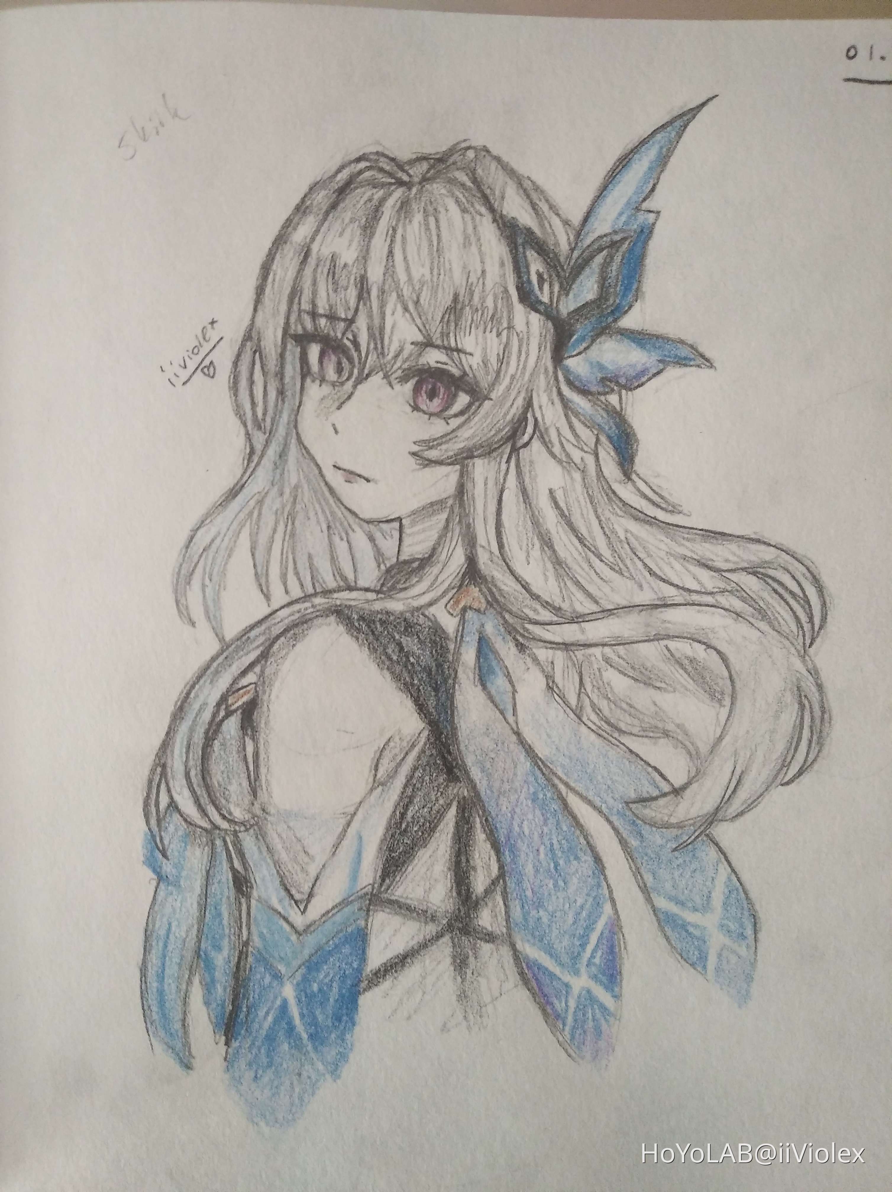 Skirk Drawing I Made Like 2 Days Ago Ehe~ Genshin Impact | HoYoLAB