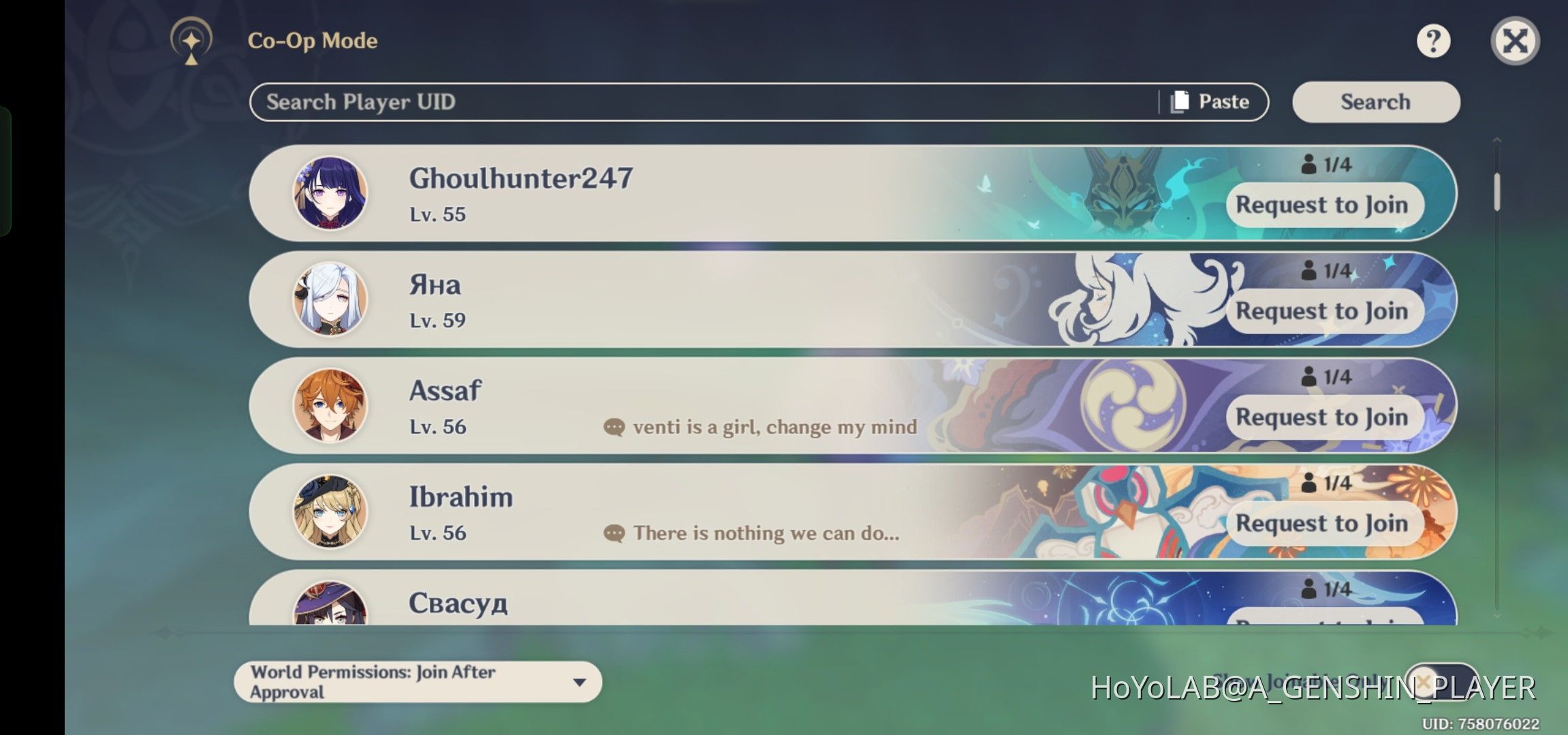 random co op Genshin Impact | HoYoLAB