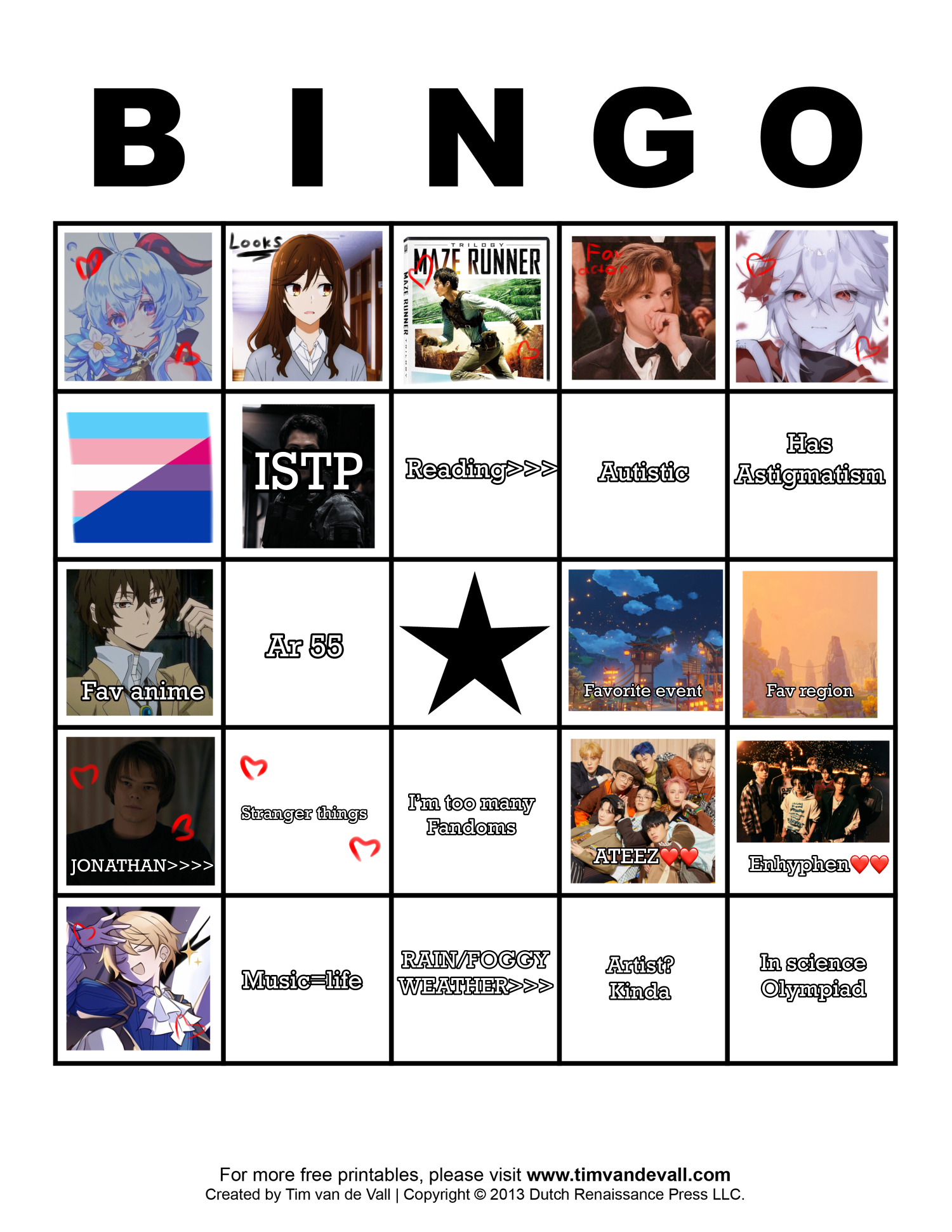I made a bingo :D | HoYoLAB