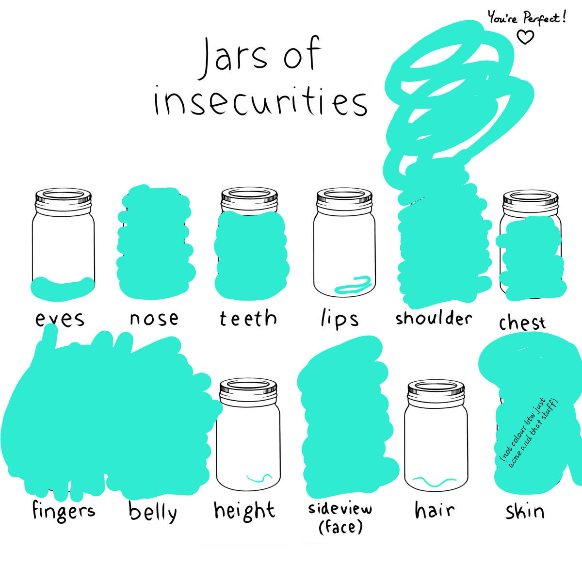 some filled jars