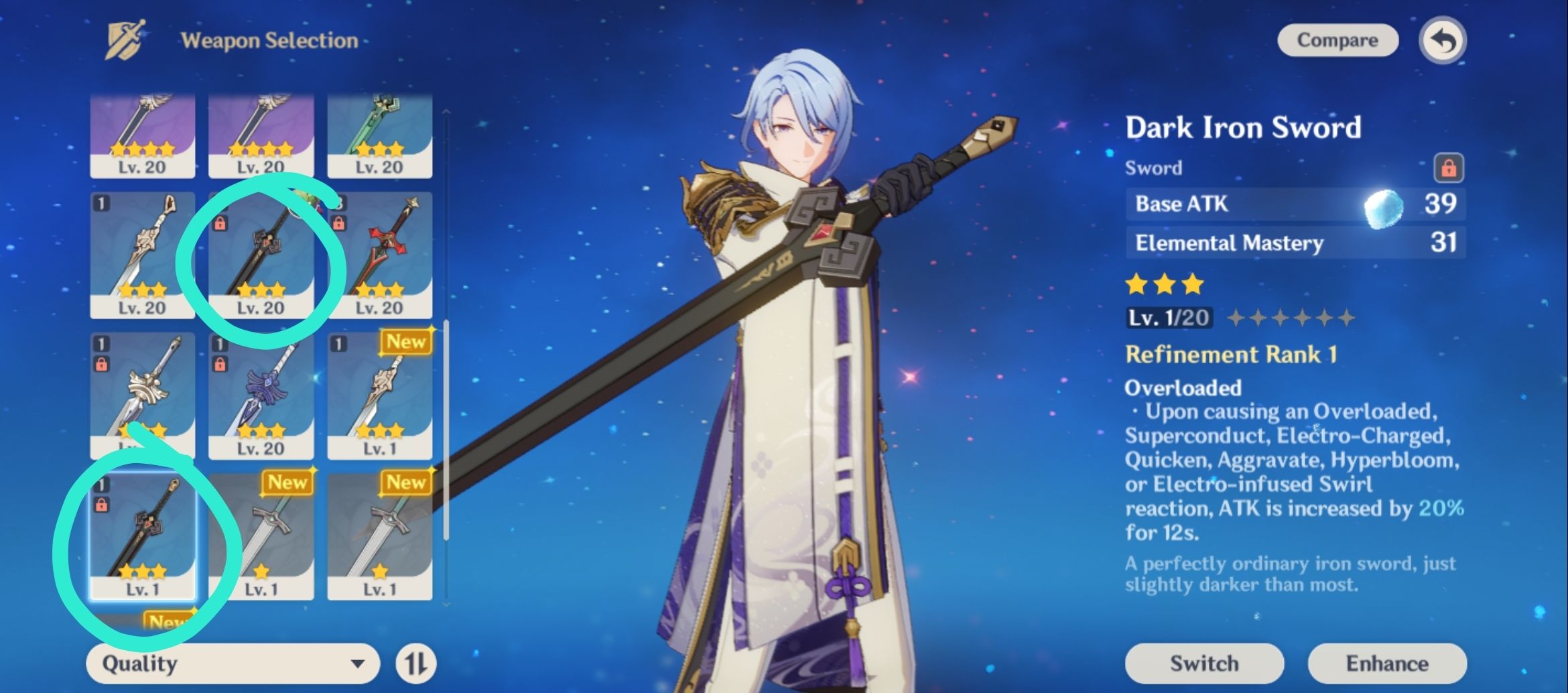 WAIT THERES ANOTHER DARK IRON SWORD?!!?? Genshin Impact | HoYoLAB