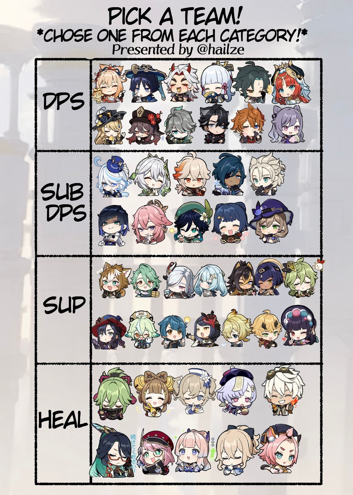 Pick a team! Genshin Impact | HoYoLAB