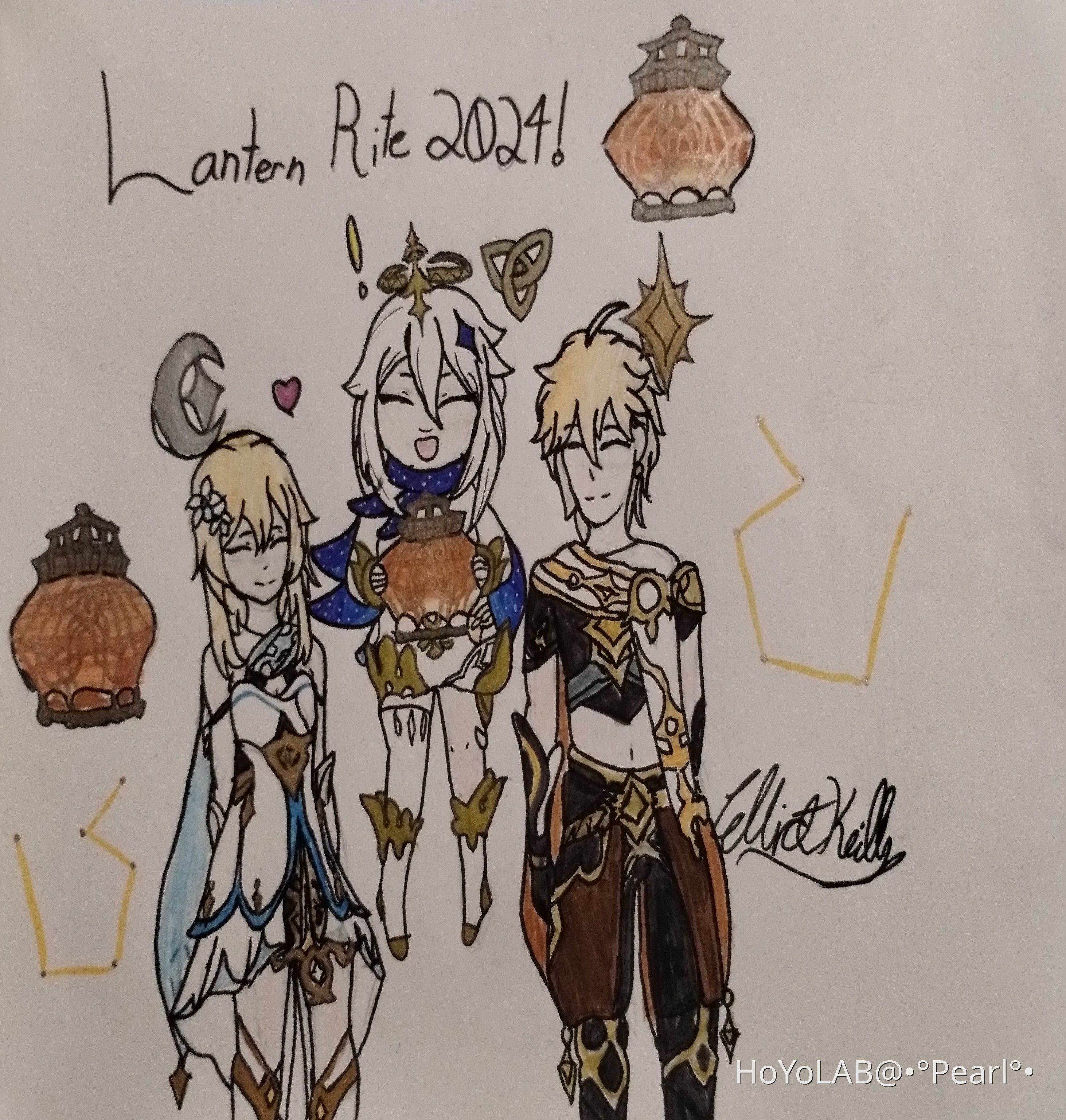 Lantern rite drawing for the contest! Genshin Impact | HoYoLAB
