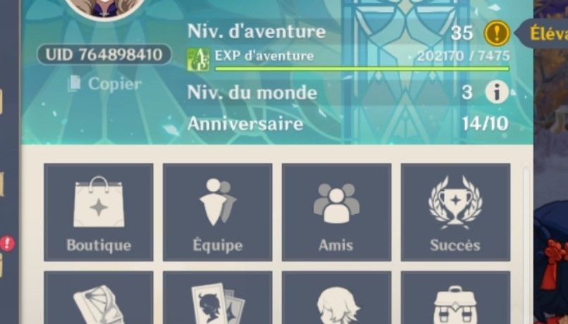 Adventure rank Genshin Impact | HoYoLAB