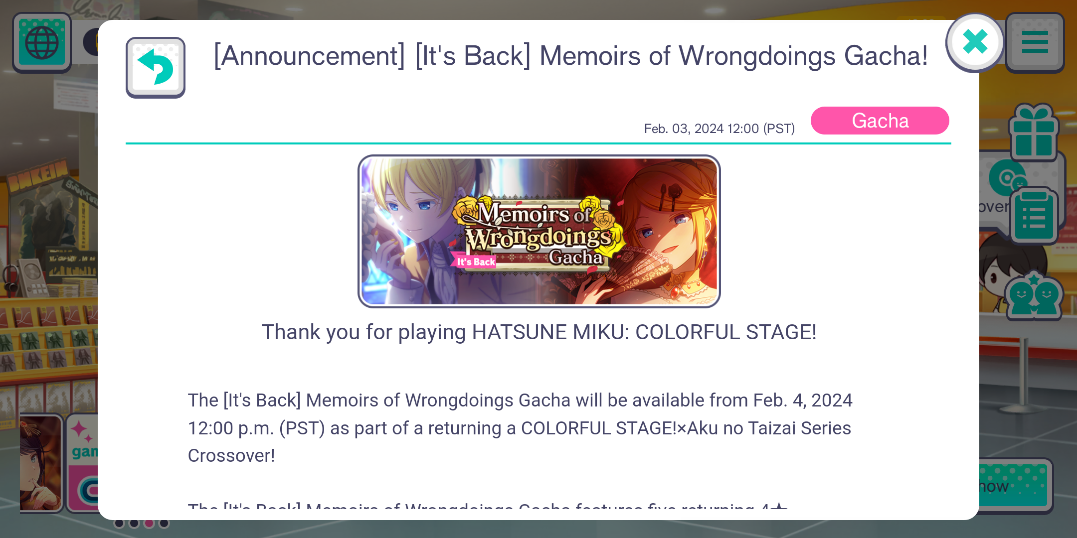 Aku no Taizai Gacha Returning Tomorrow! Who's Pulling? | Project SEKAI | HoYoLAB