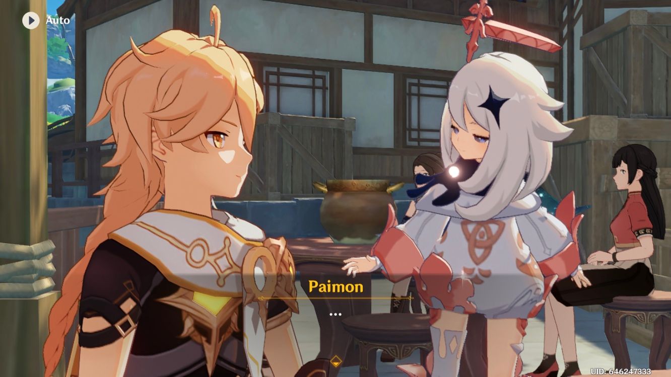 That smug look makes me want to punch paimon in the face Genshin Impact ...