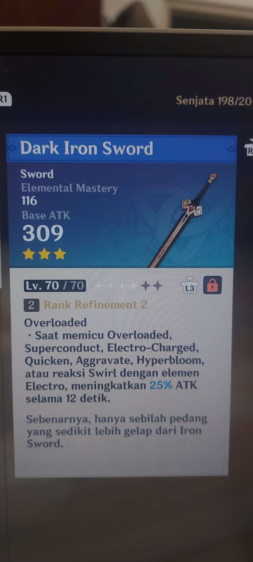 Info lokasi pedang Dark Iron Sword lainnya dong Genshin Impact | HoYoLAB