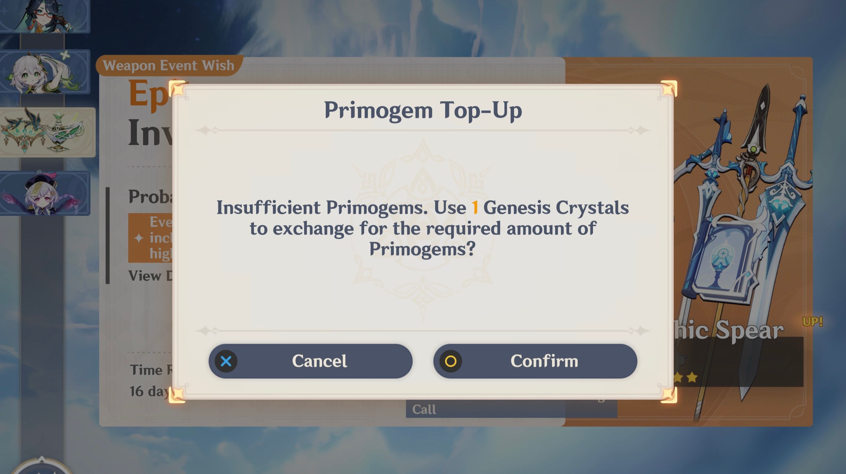 Donate genesis crystals to a f2P Genshin Impact | HoYoLAB