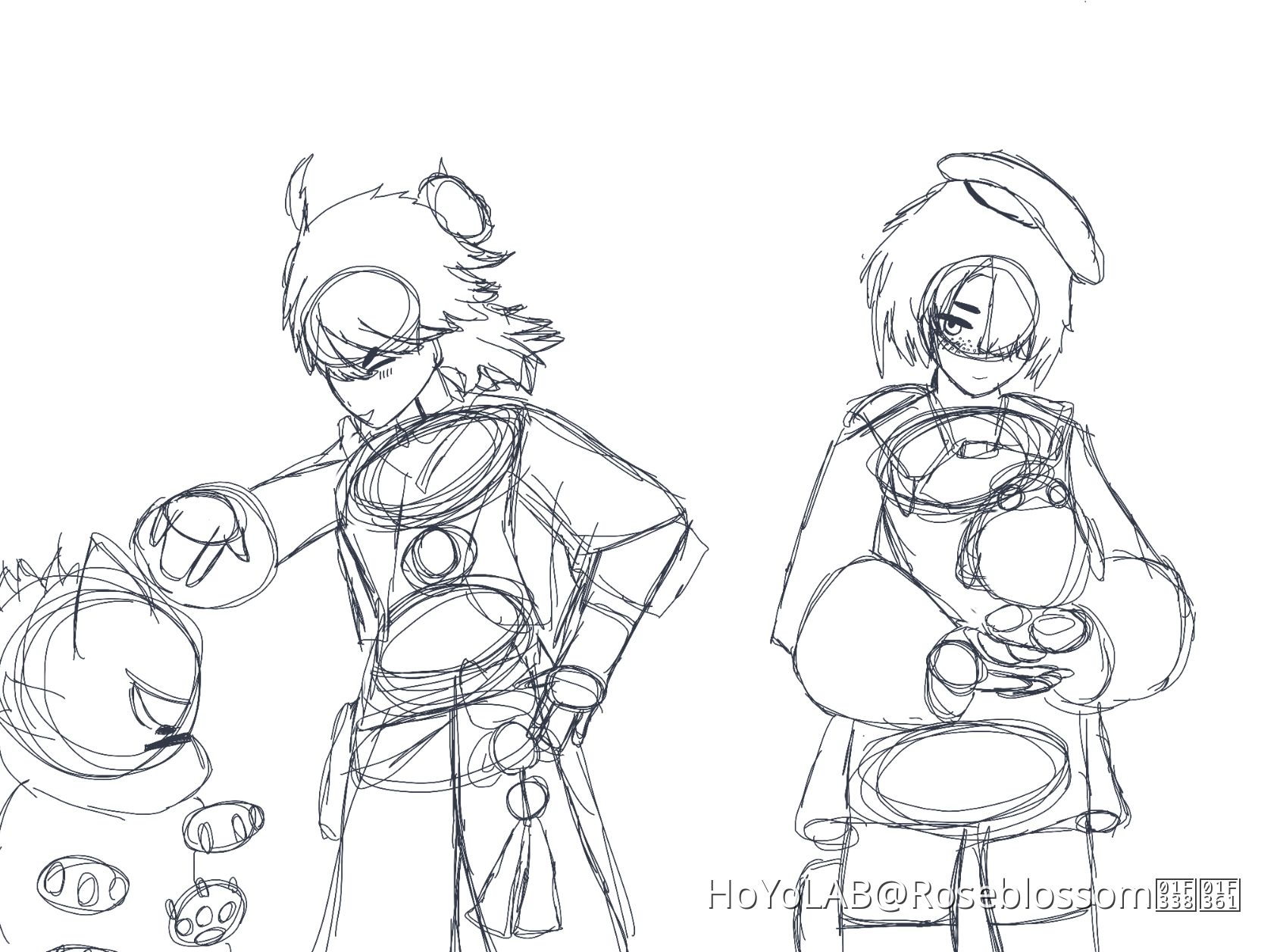 Fremi and ga-ming sketch Genshin Impact | HoYoLAB