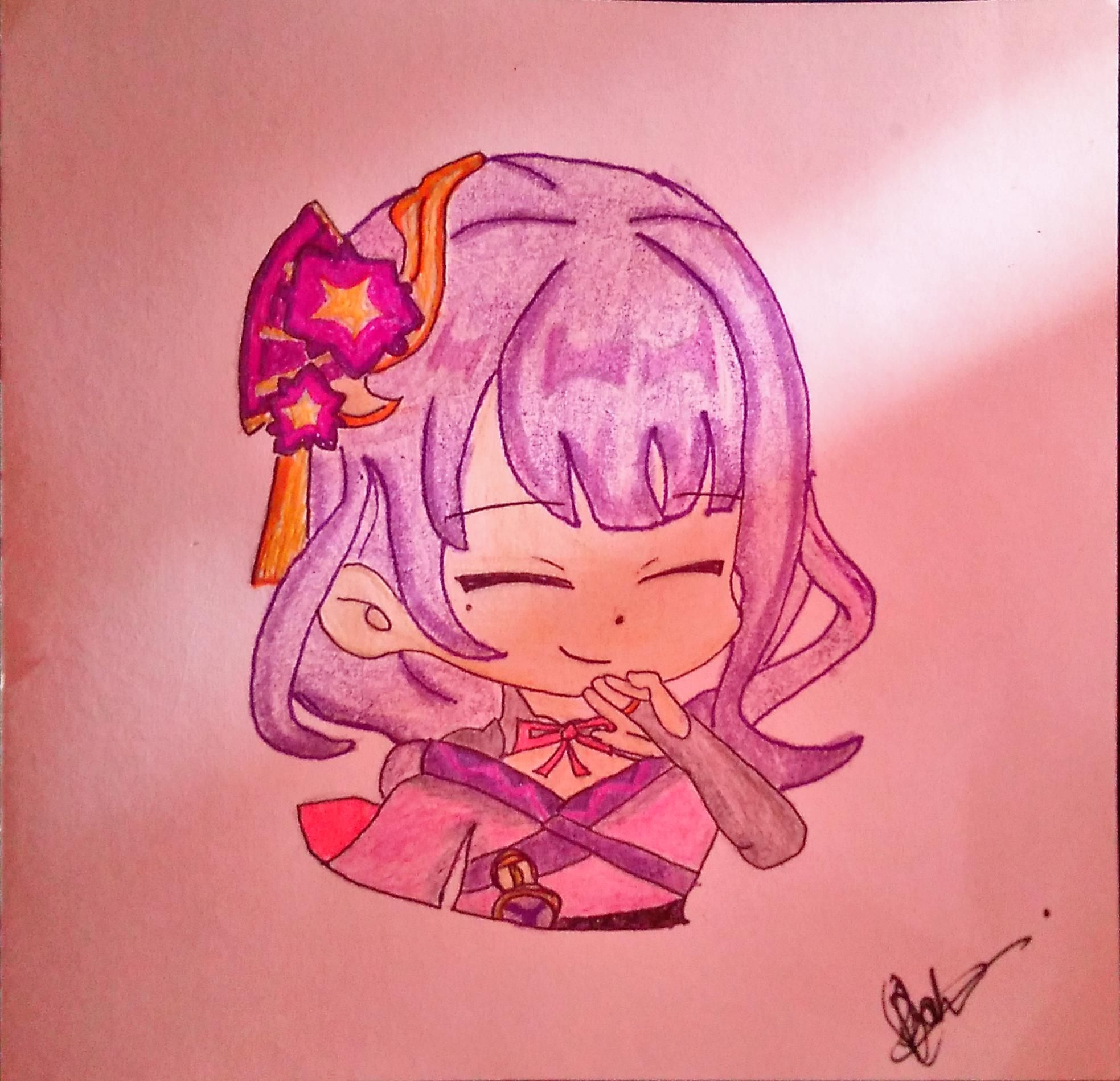 I attempted to draw Raiden Shogun! Genshin Impact | HoYoLAB