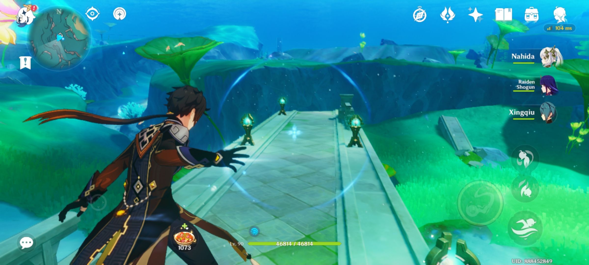 Fountaine Underwater Charge Attack animation Genshin Impact | HoYoLAB