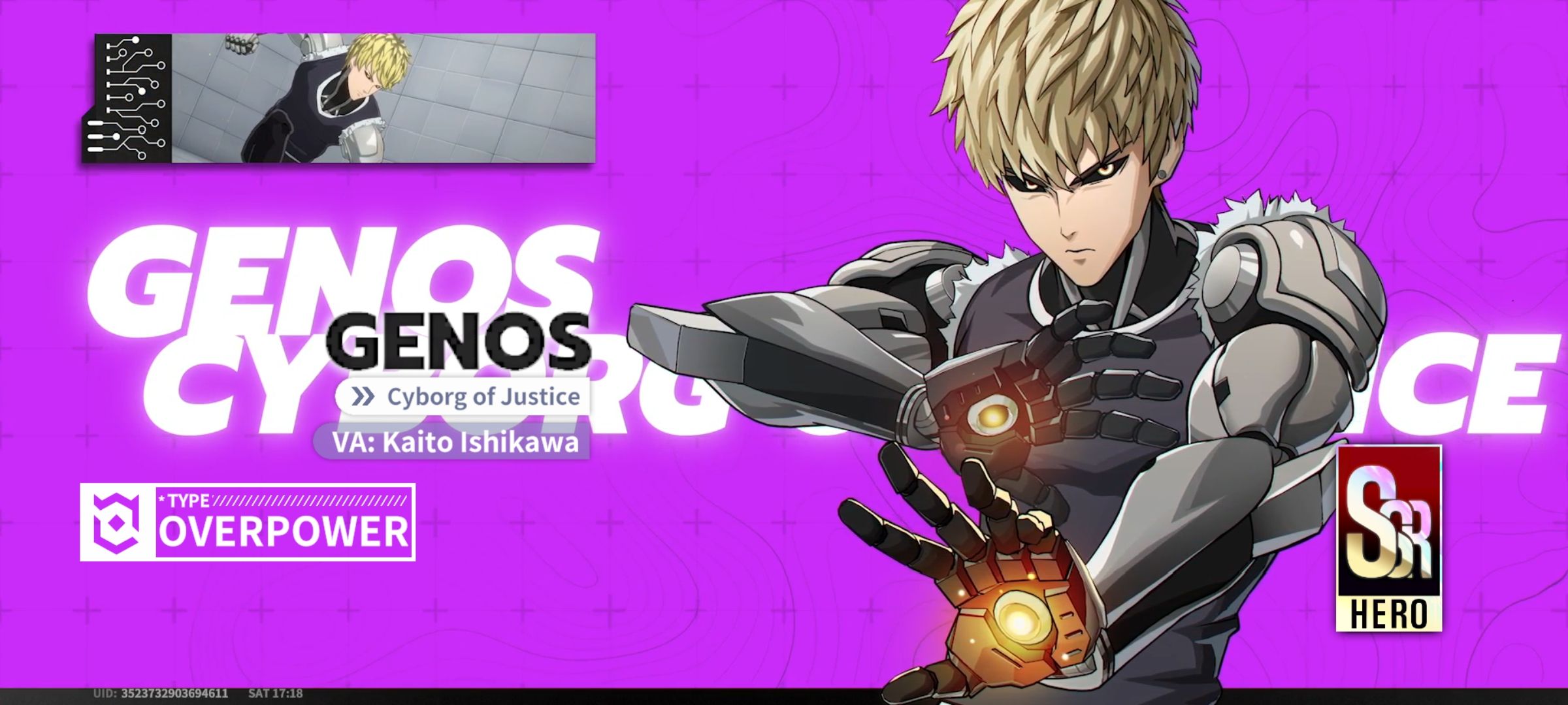 Got SSR Genos in OPM World gacha game... | HoYoLAB
