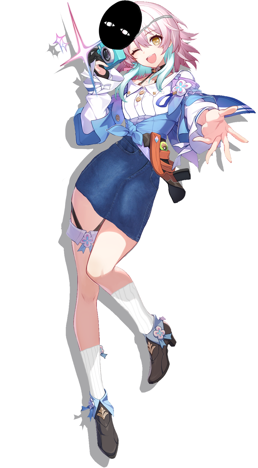 Day 2 of turning March 7th into my Genshin impact OC because they look ...