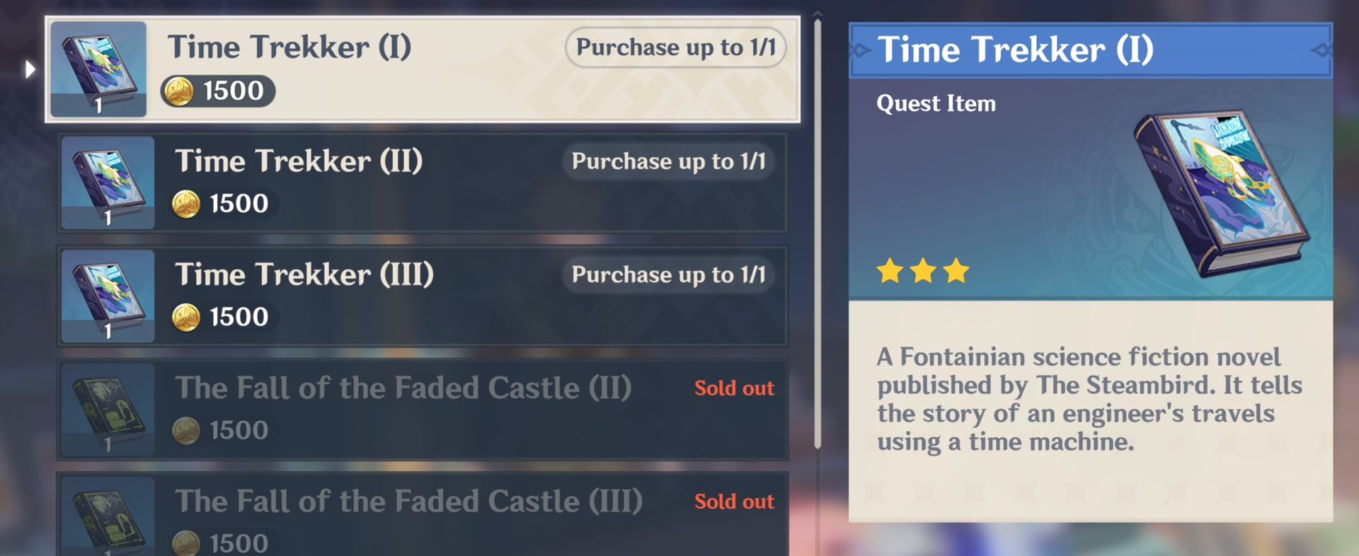 [4.4] Time Trekker book series Genshin Impact | HoYoLAB