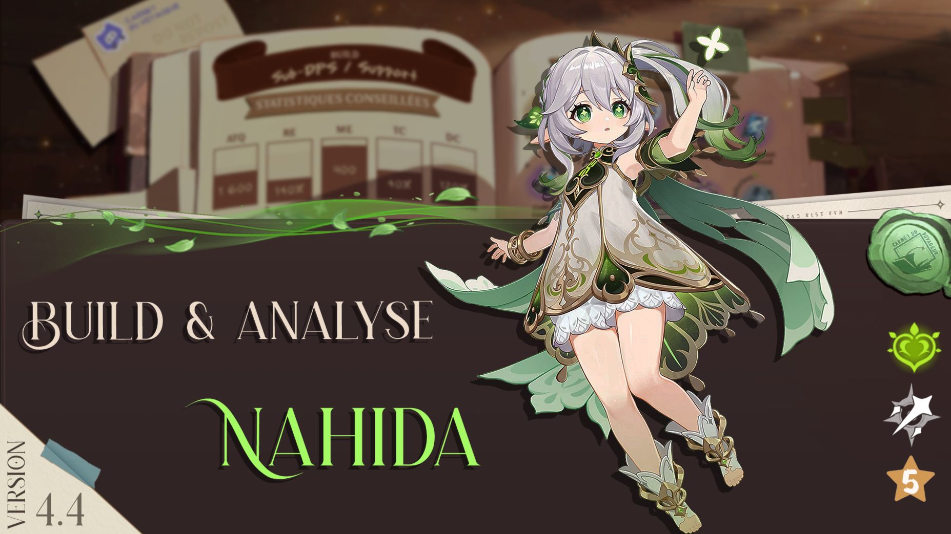 [Version 4.4] Nahida | Guide complet : Sub-DPS / Support Genshin Impact ...