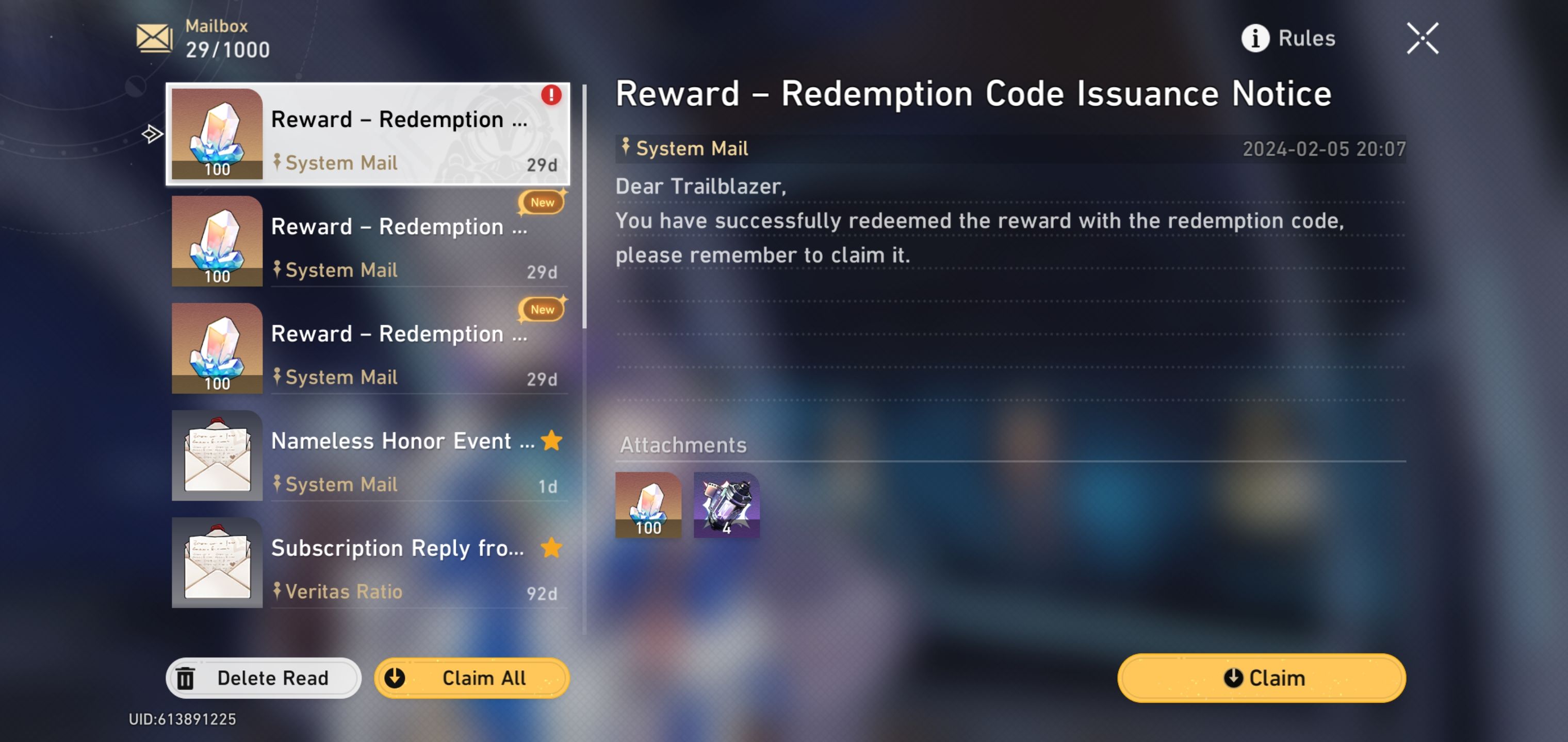 New codes Honkai: Star Rail | HoYoLAB