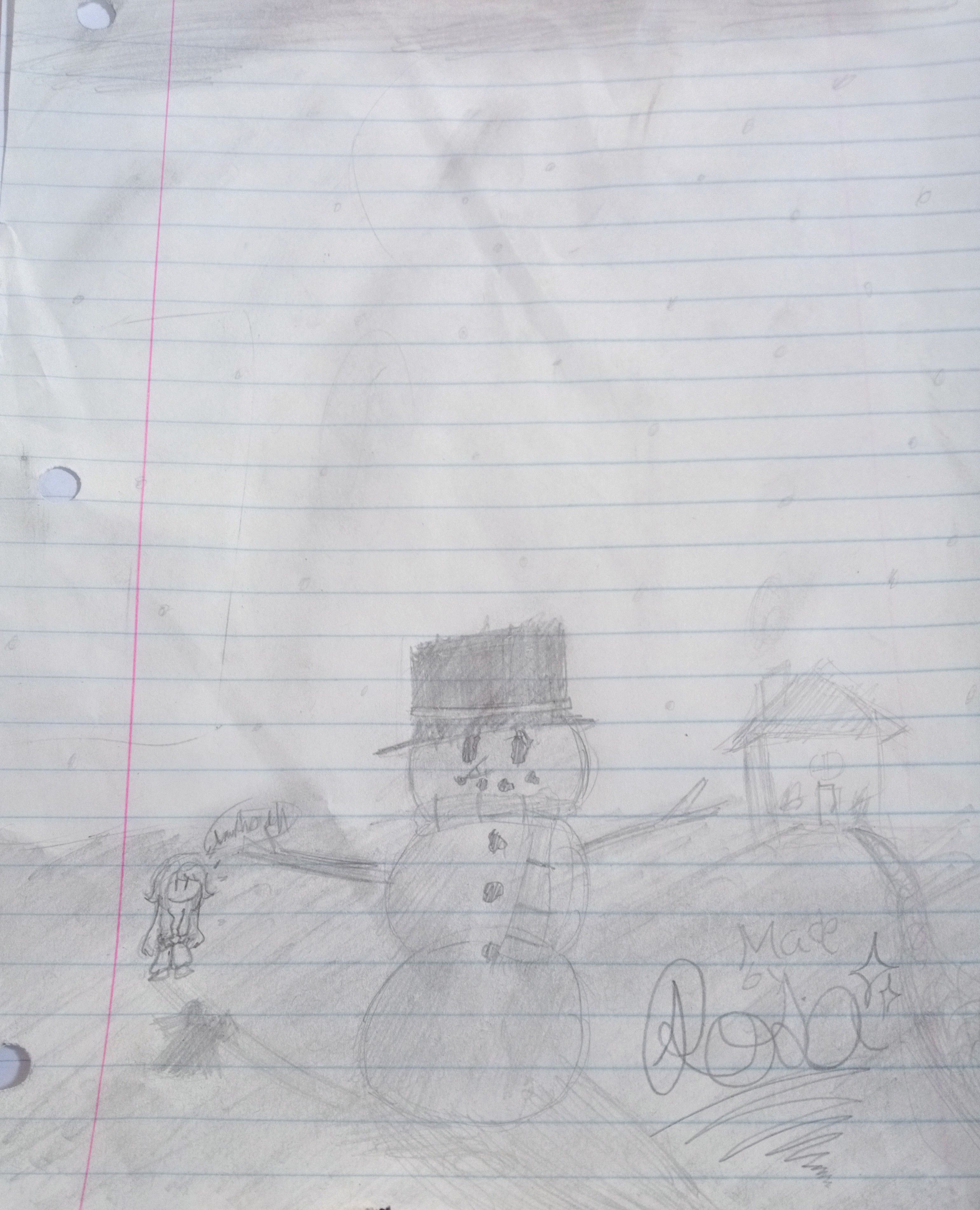 Some goofy lil drawings I made on notebook paper(I'm back btw 😴) | HoYoLAB