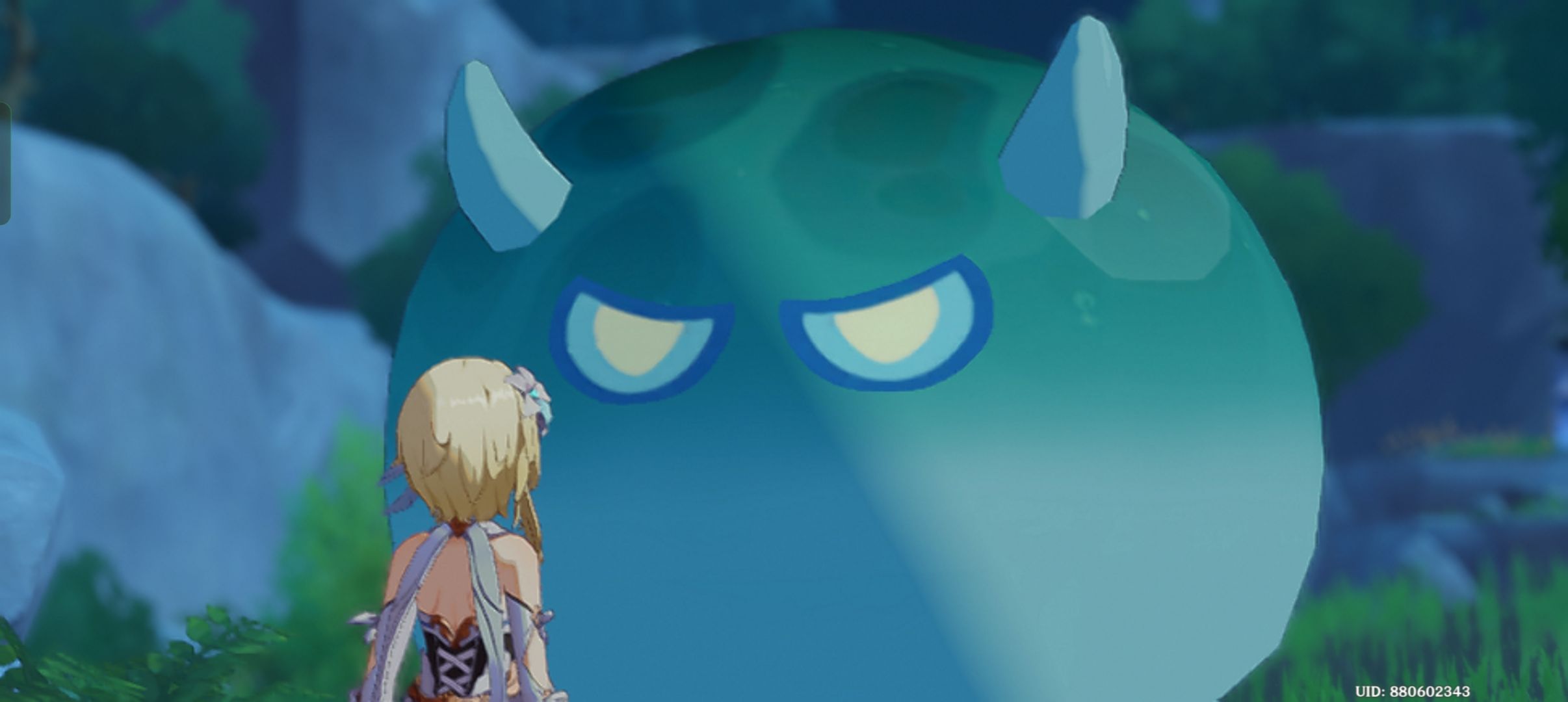 when this was shown and imagine this was a anemo slime paimon be like ...