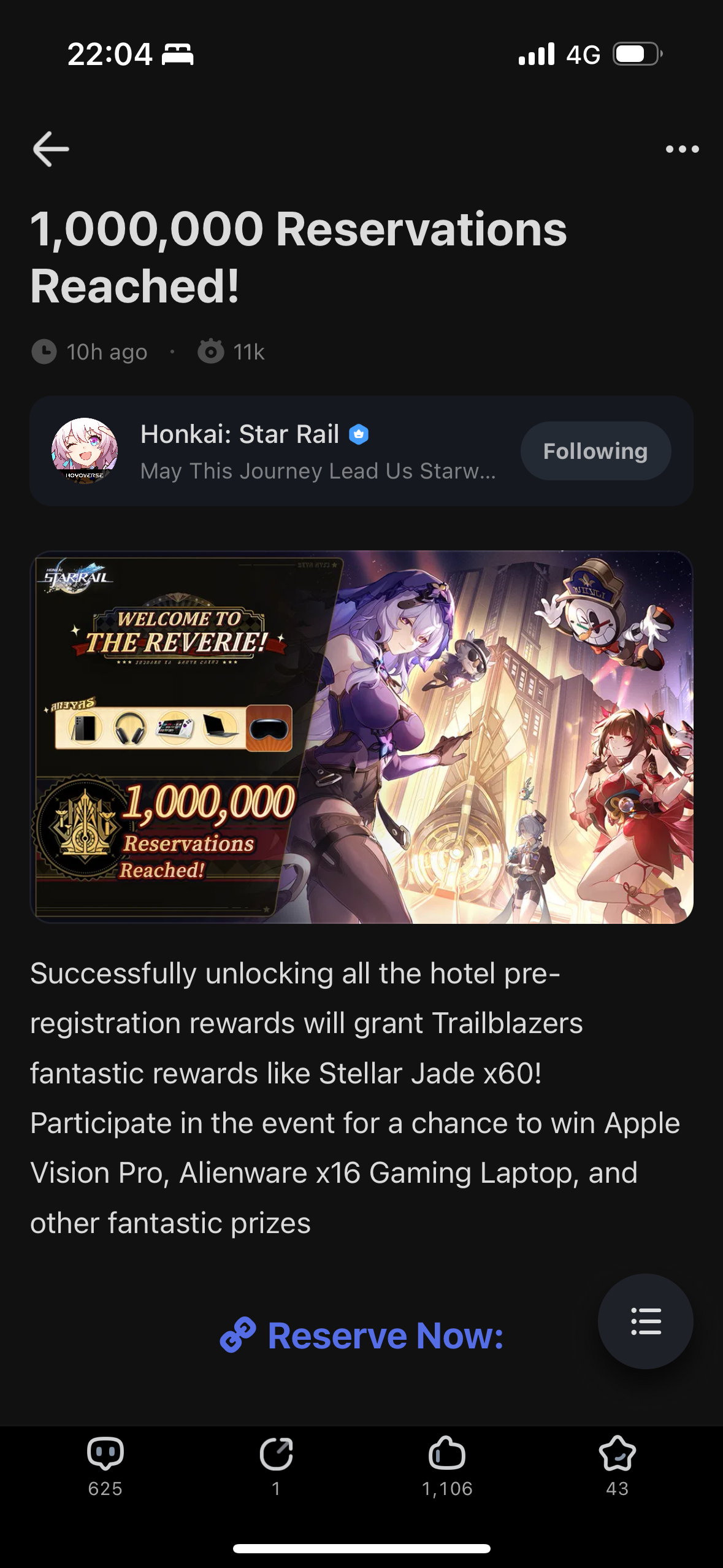 HSR Hotel event Honkai: Star Rail | HoYoLAB