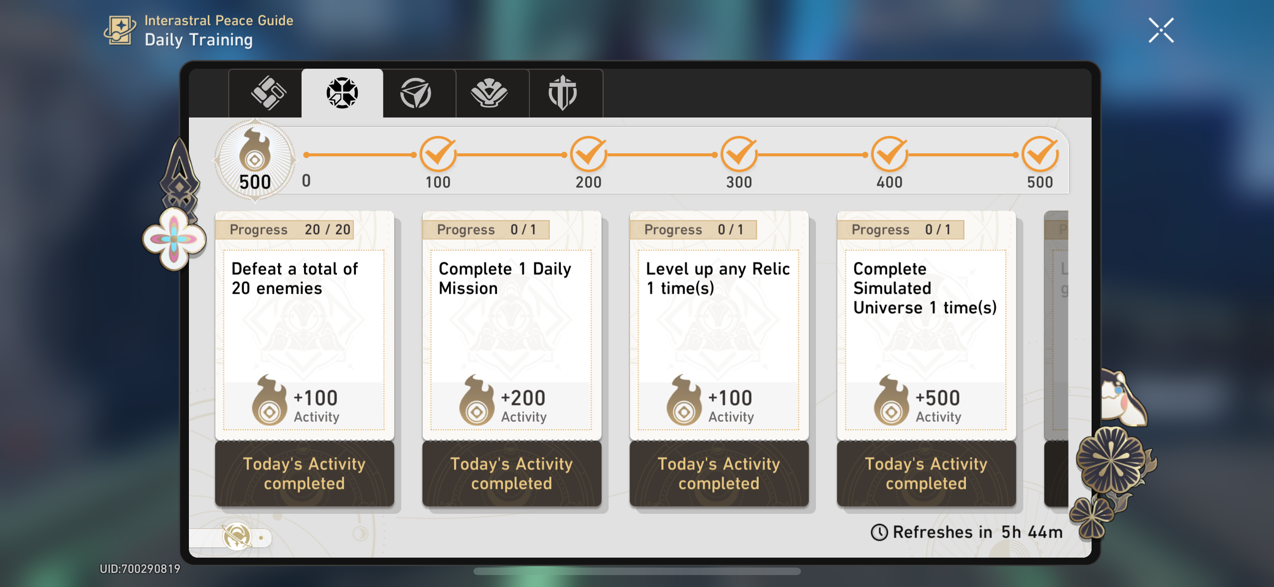 HSR daily Honkai: Star Rail | HoYoLAB