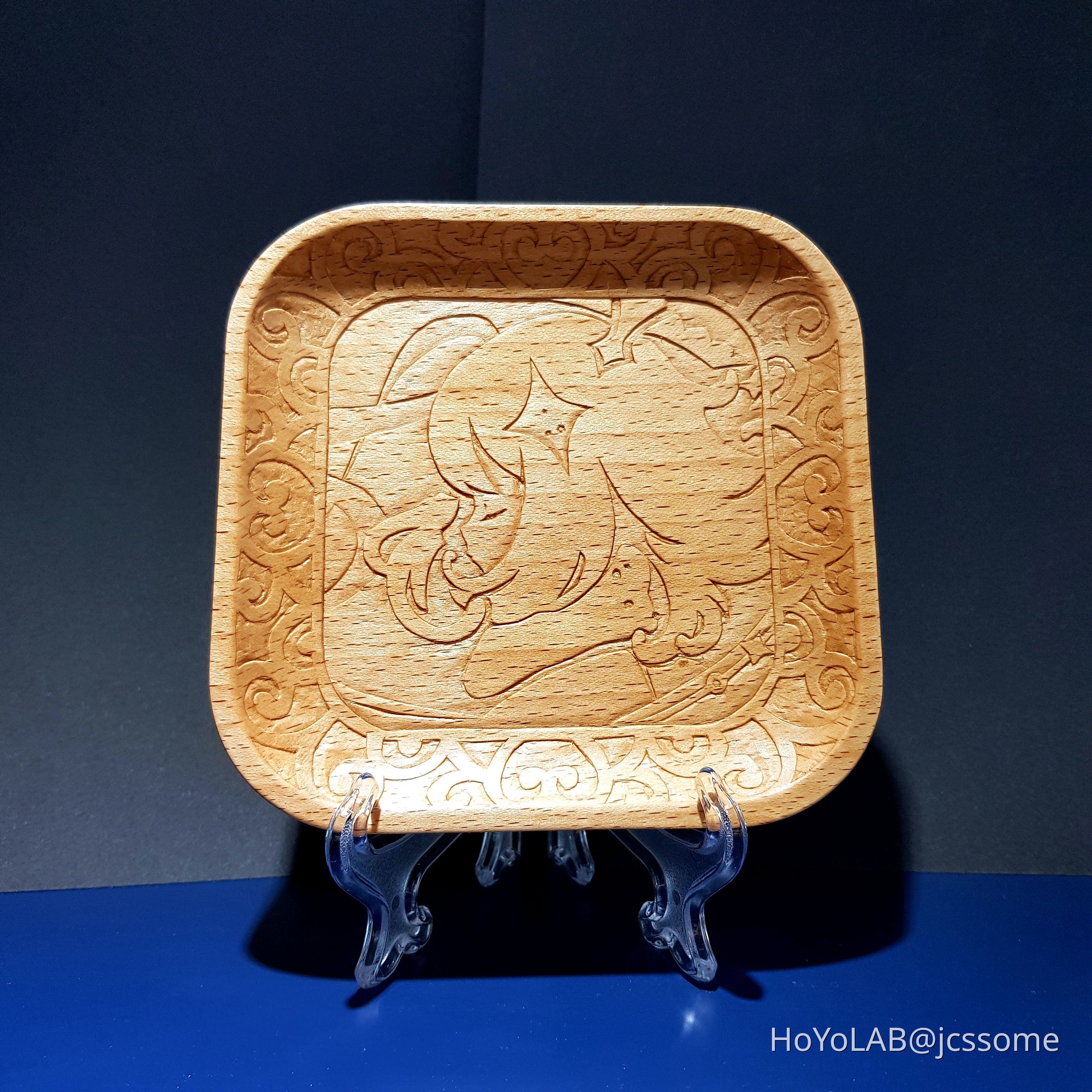 (Woodcarving) Paimon wooden plate Genshin Impact | HoYoLAB