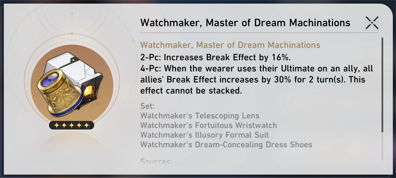 [V2.0] New Relic Sets: Pioneer Diver of Dead Waters & Watchmaker ...