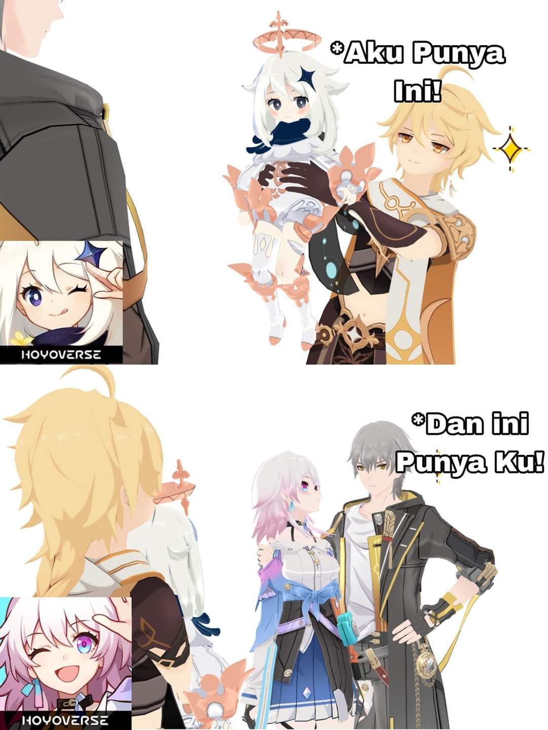 aether: aku punya loli 😅 Caelus: aku punya waifu 🤣 Genshin Impact | HoYoLAB