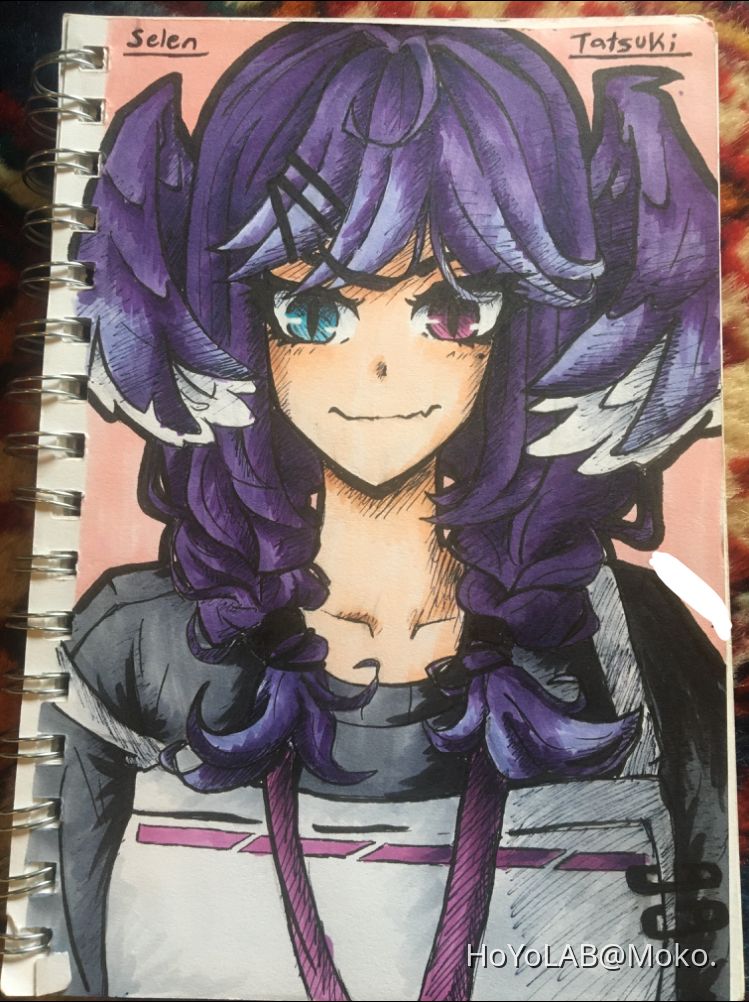 Selen Tatsuki drawing | HoYoLAB