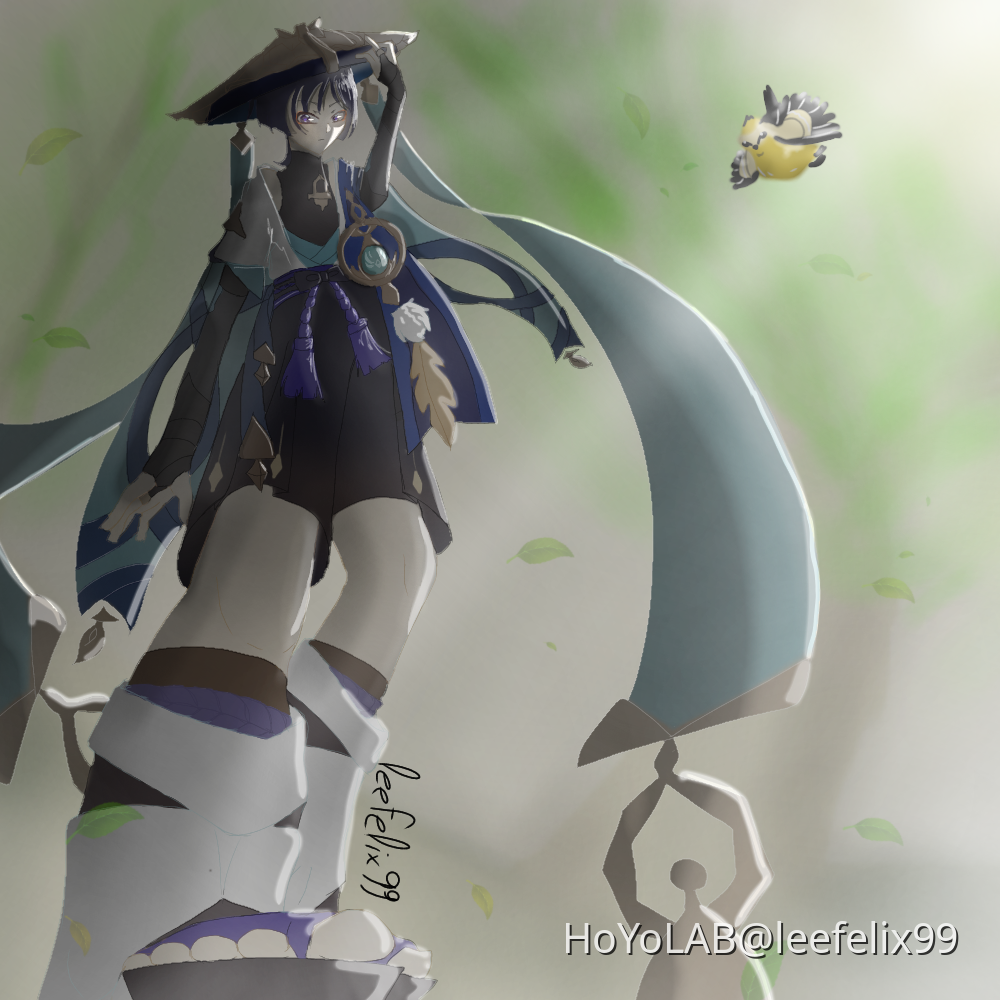 Wanderrer fanart Genshin Impact | HoYoLAB
