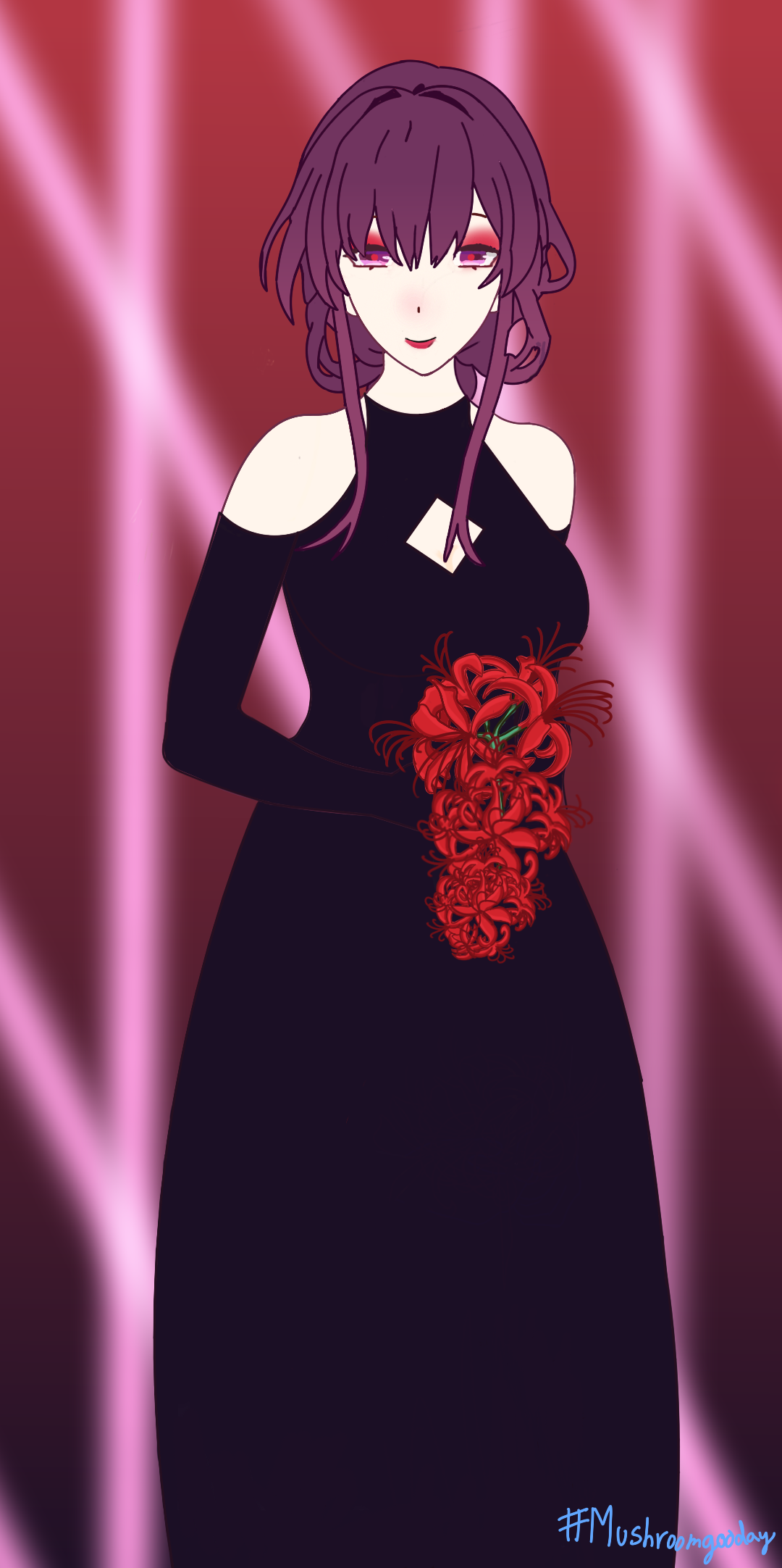 Kafka going to a party with spider lilies. Honkai: Star Rail | HoYoLAB