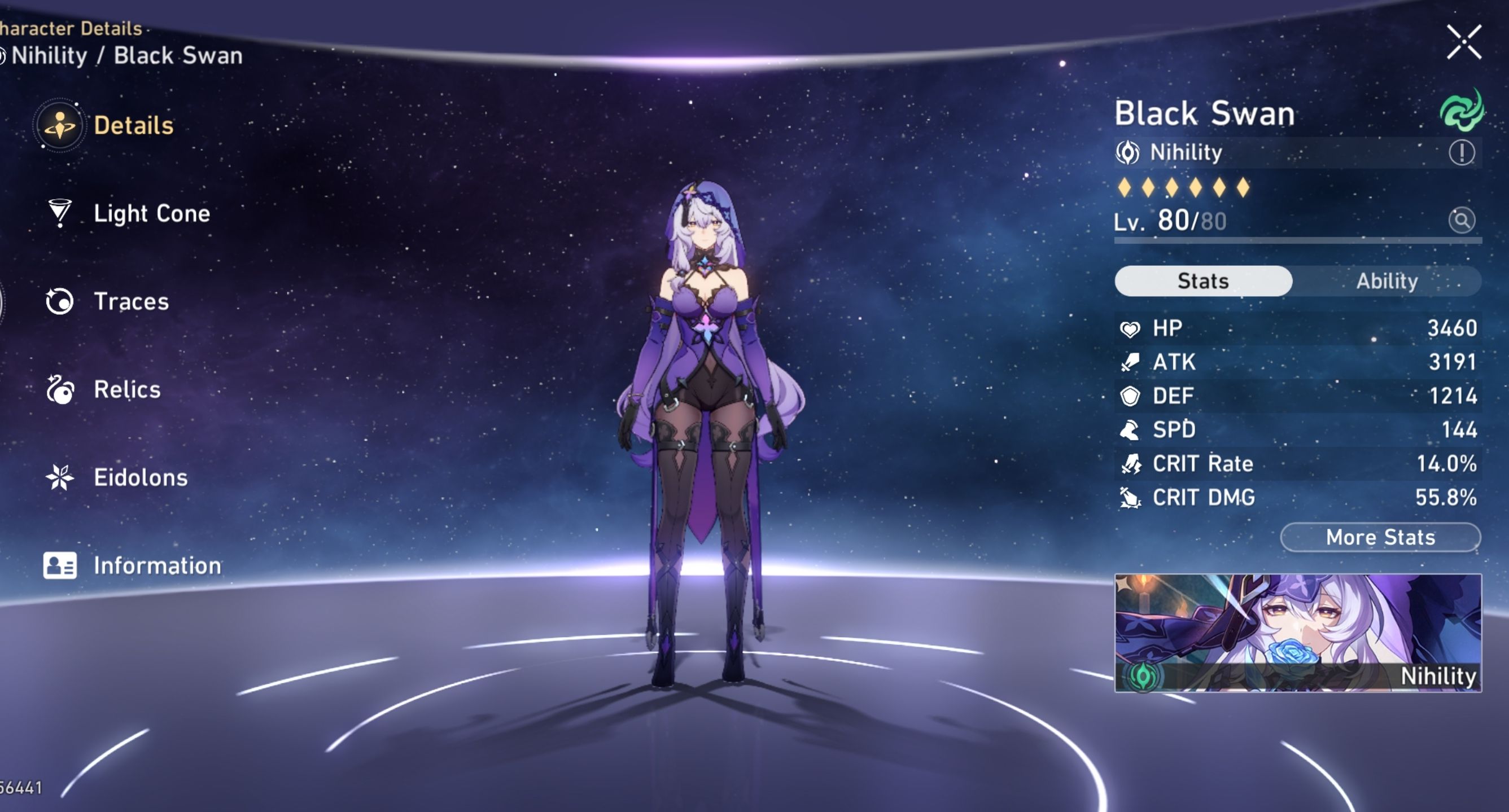 My Black Swan Relics Prefarm 🔮 Honkai: Star Rail | HoYoLAB