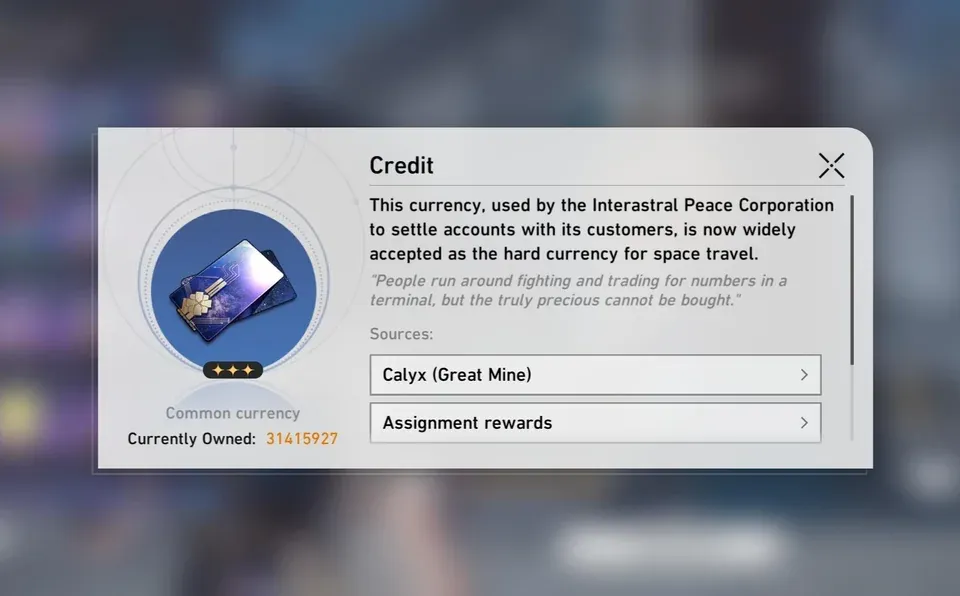 How do I spend 1 Credit Honkai: Star Rail | HoYoLAB