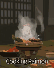 cooking and eating paimon Genshin Impact | HoYoLAB