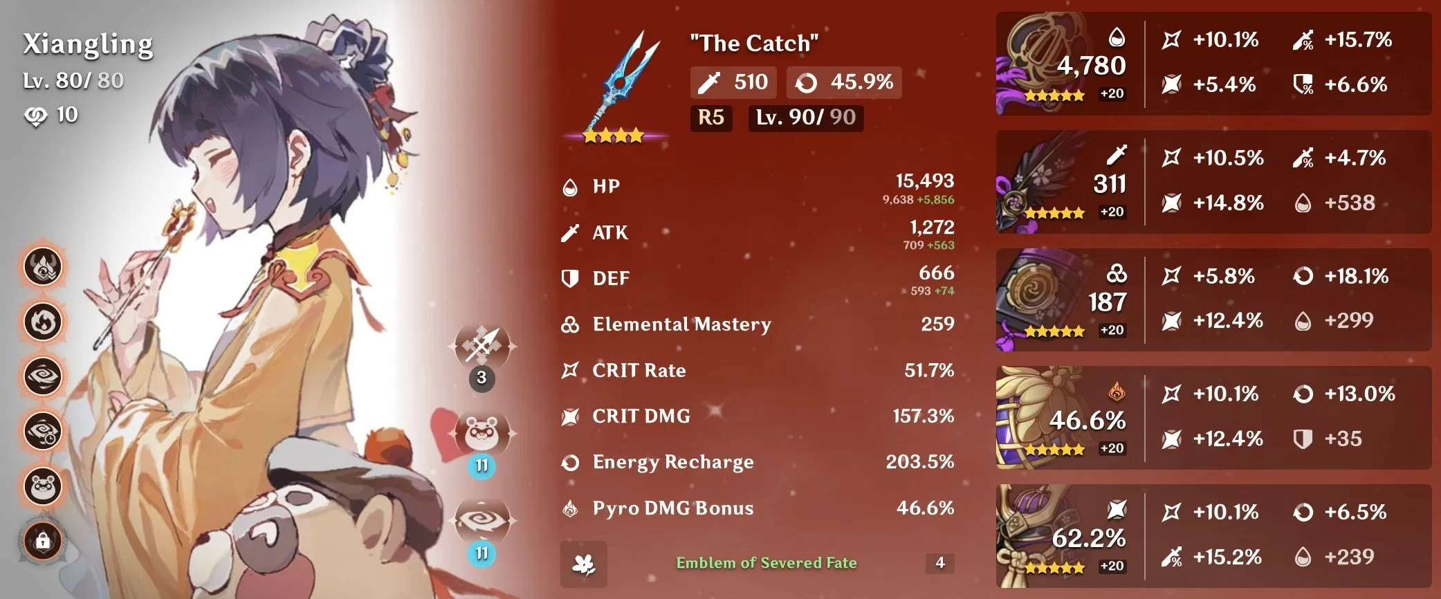 My Xiangling build is perfected!! Genshin Impact | HoYoLAB