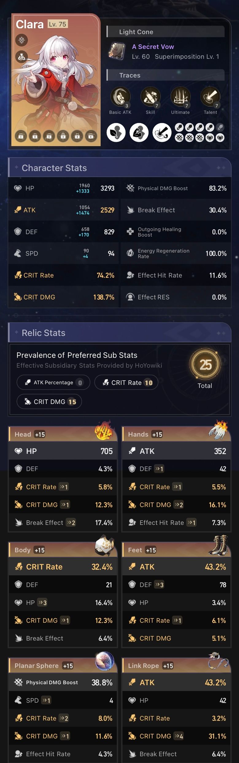 My Clara Build! Honkai: Star Rail | HoYoLAB