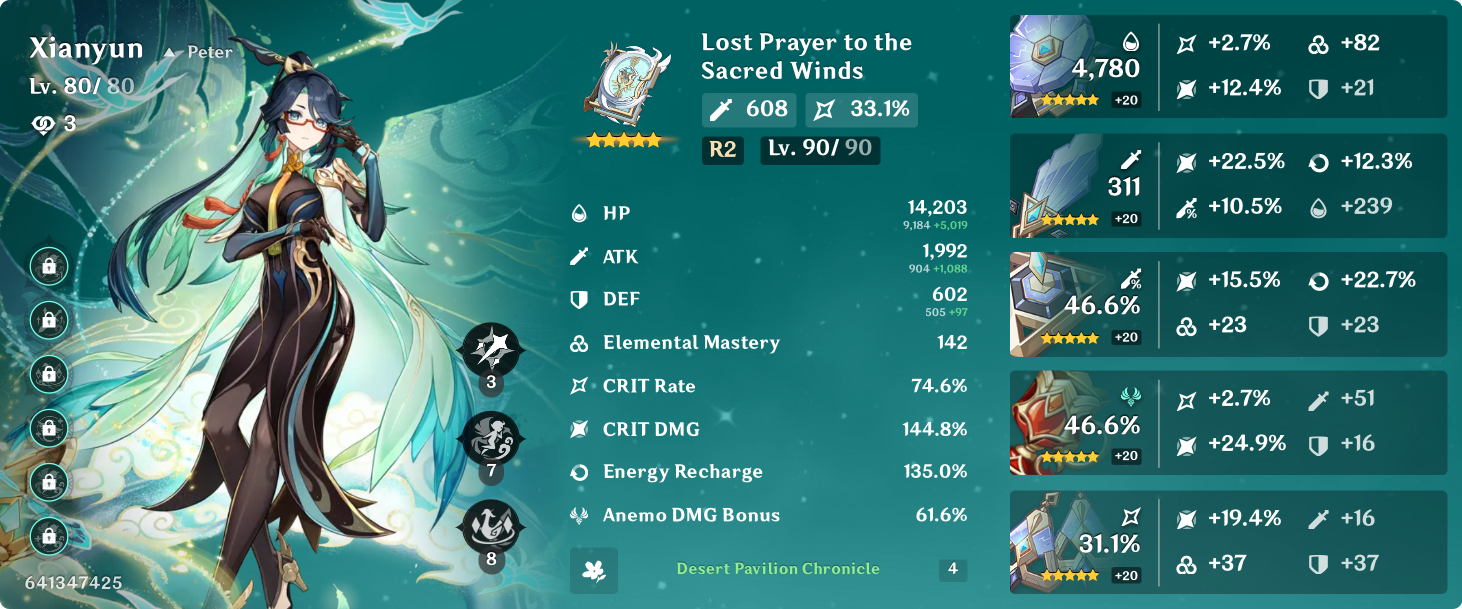 Xianyun plunge DPS Genshin Impact | HoYoLAB