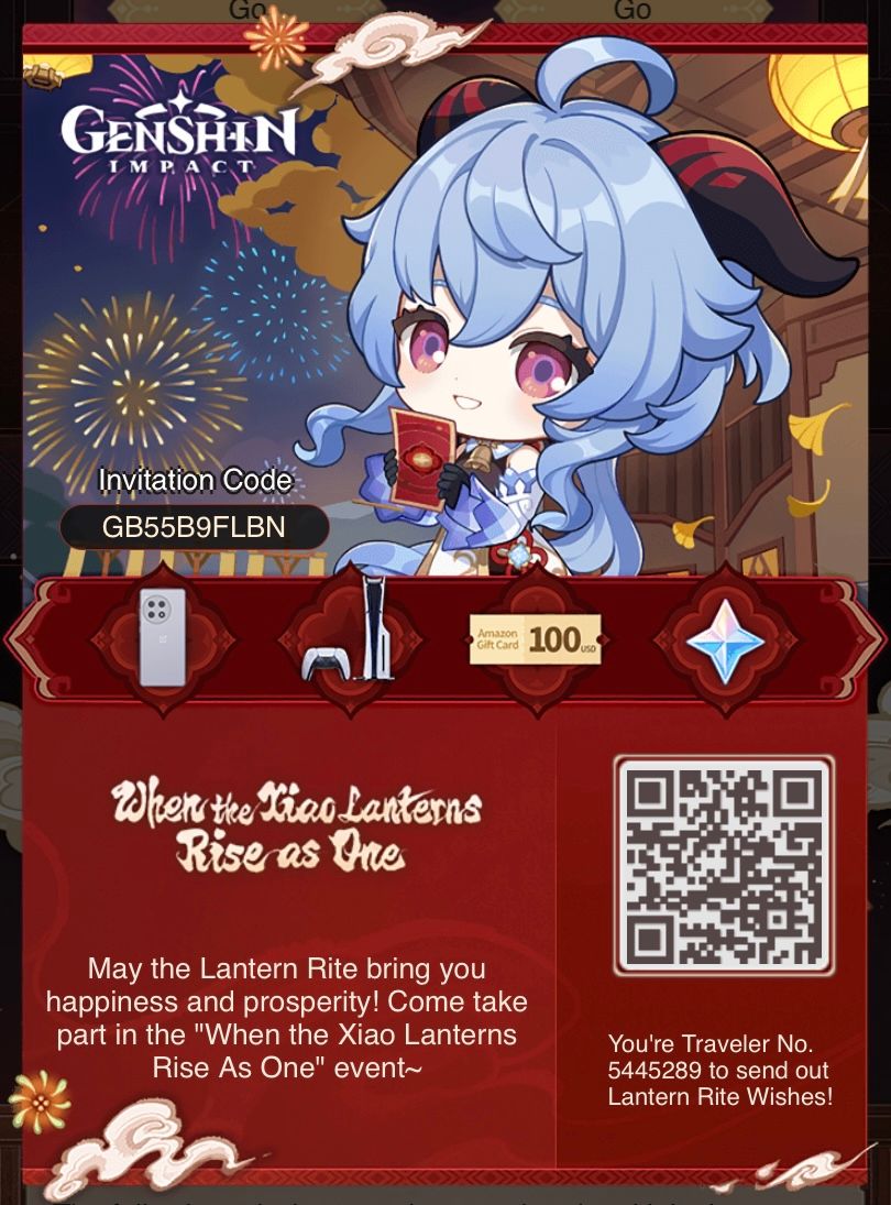 Invitational Blessings Code Genshin Impact | HoYoLAB